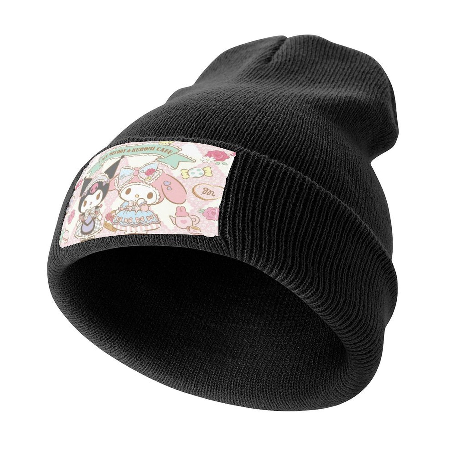 Kuromi And My Melody Winter Beanie Hats for Men Women, Warm Cozy ...