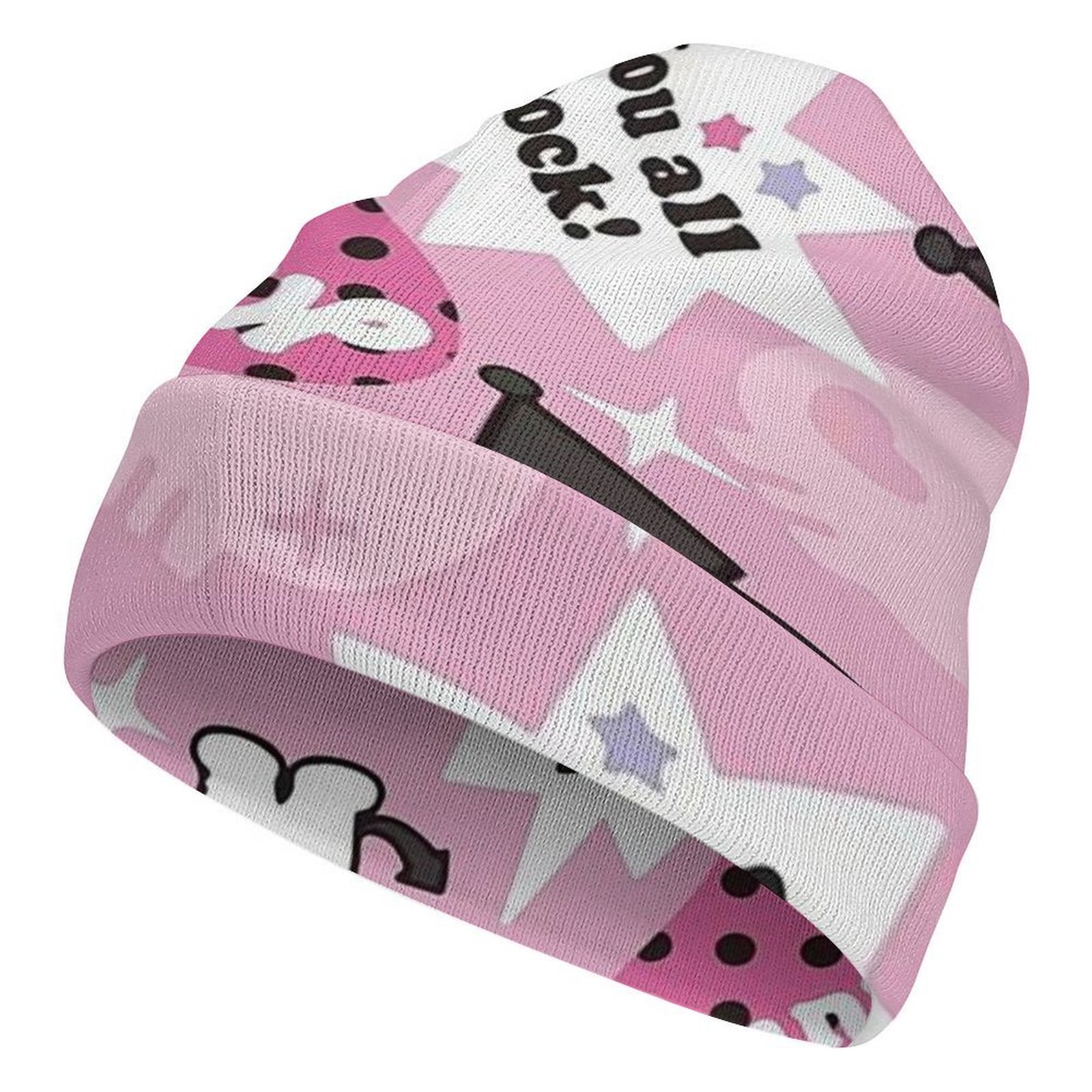 Kuromi And My Melody Winter Beanie Hats for Men Women, Warm Cozy ...