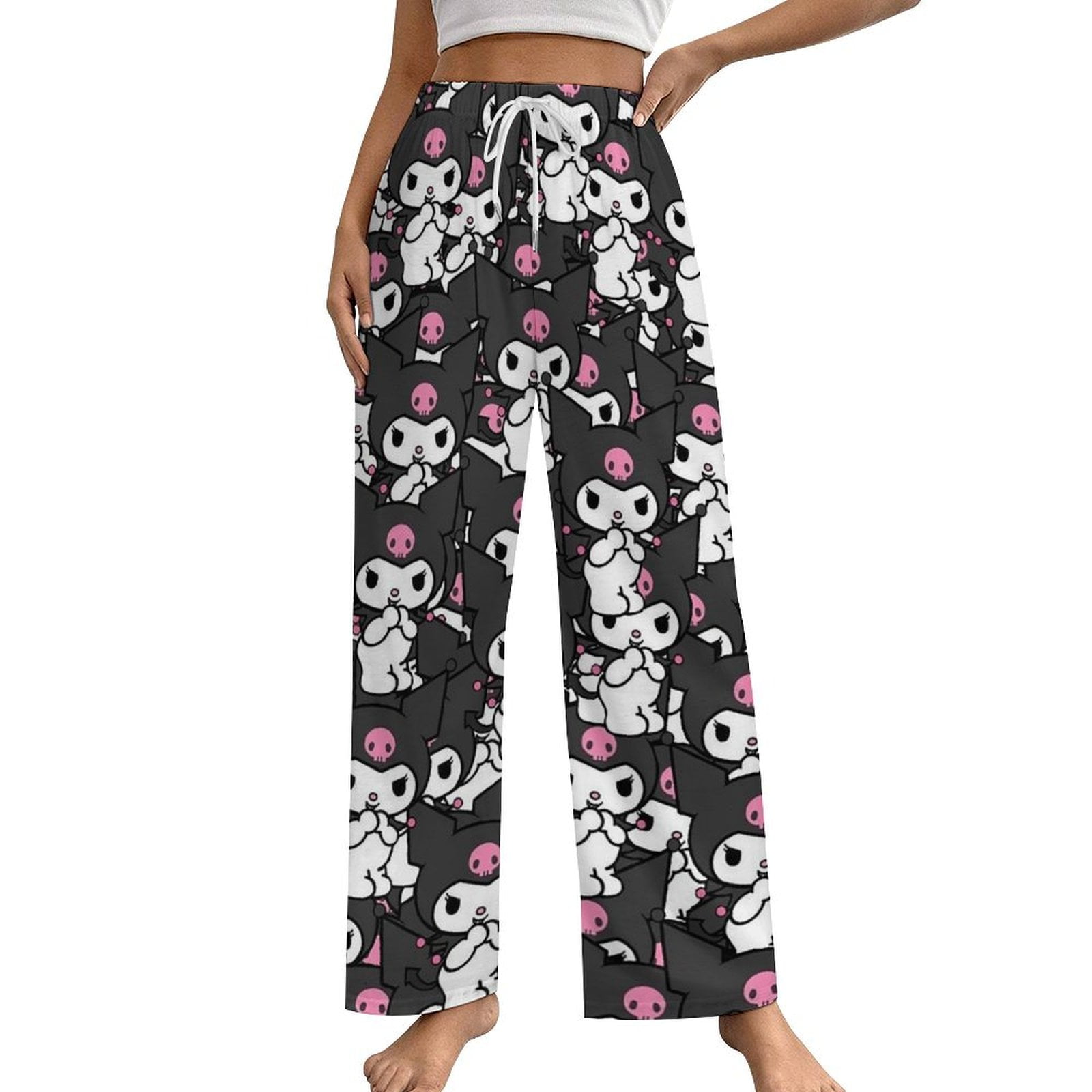 Kuromi And My Melody Womens Comfy Pajama PJ Pants Lounge Pants ...