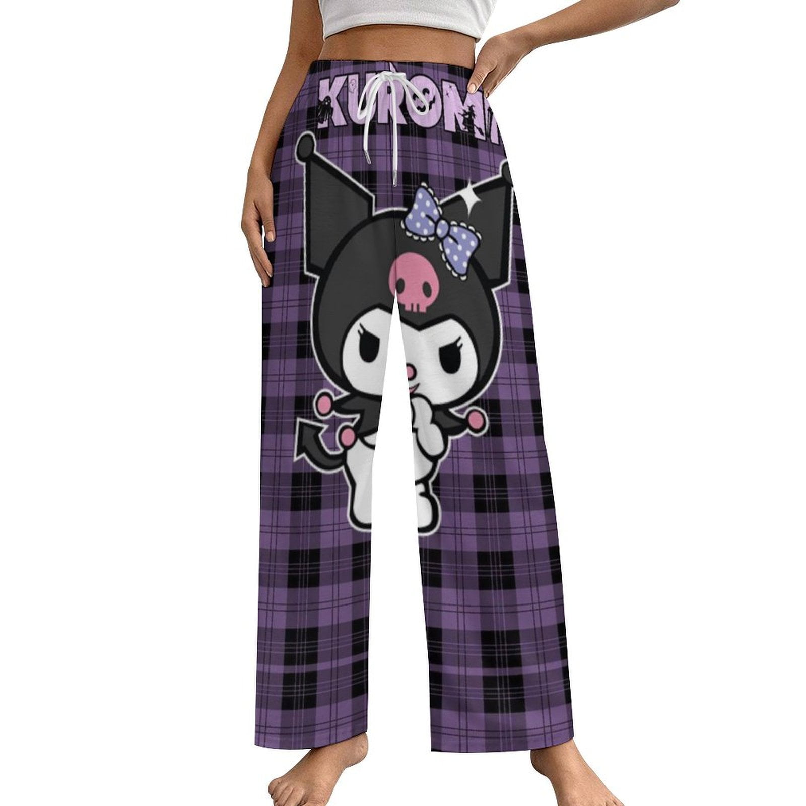 Kuromi And My Melody Womens Comfy Pajama PJ Pants Lounge Pants ...