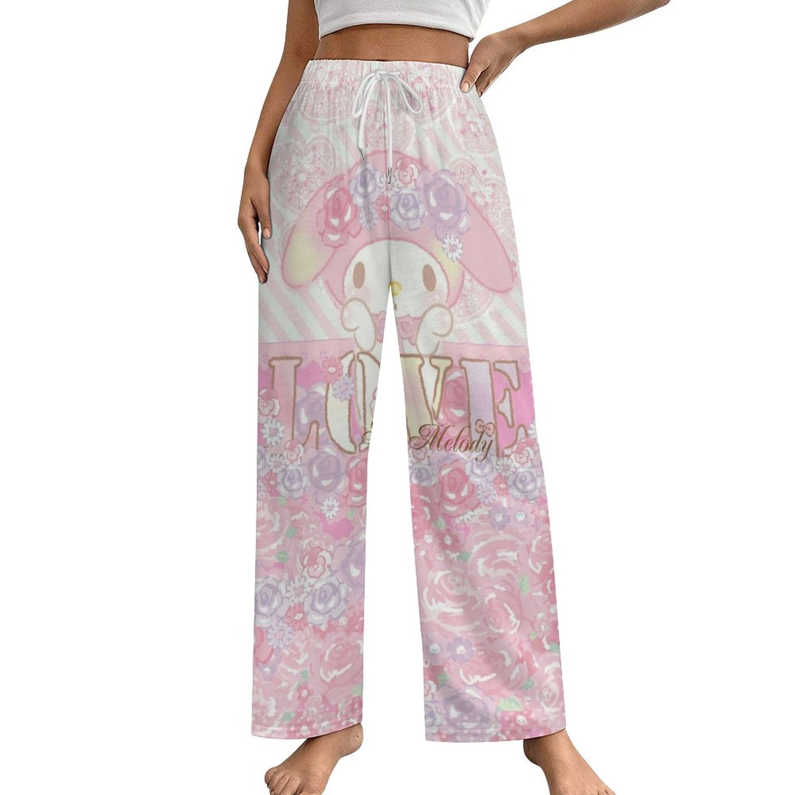 Kuromi And My Melody Womens Comfy Pajama PJ Pants Lounge Pants ...
