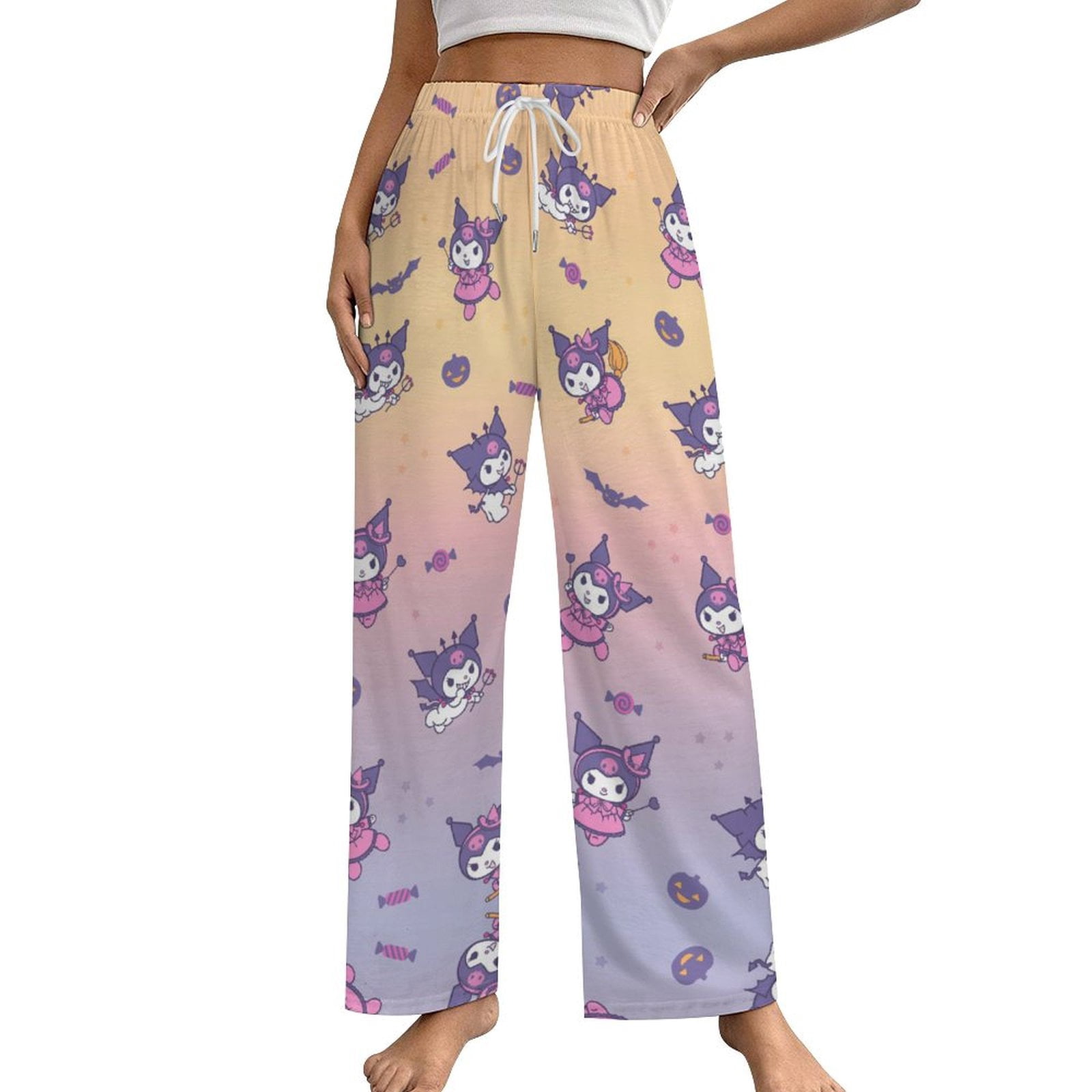 Kuromi And My Melody Womens Comfy Pajama PJ Pants Lounge Pants ...