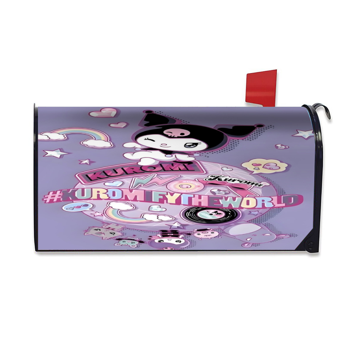 Kuromi Animation mailbox cover both sides customized, personalized post ...