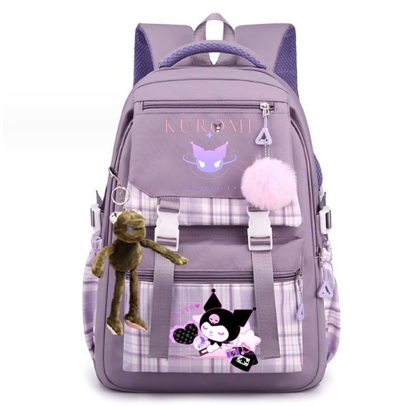 Kuromi Anime Backpack For Women Men, Fashion Daypack, Classic High ...
