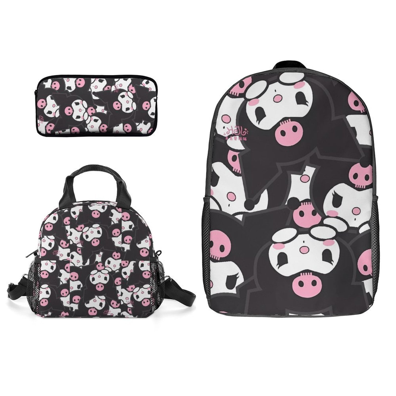 Kuromi Anime Backpack for Mens/Women Gifts Backpack with Lunch Box and ...