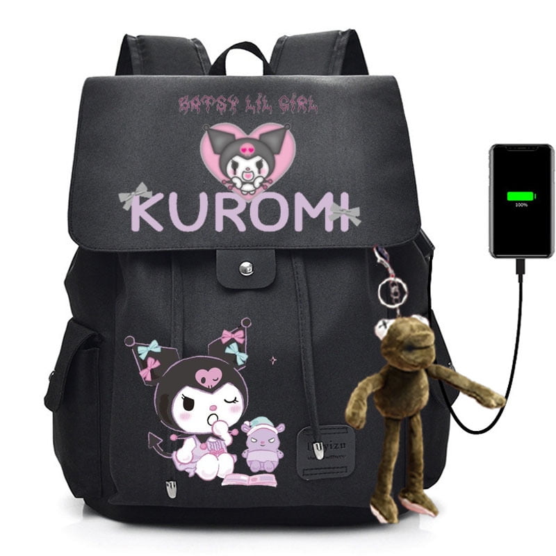 Kuromi Anime Backpacks Cartoon Laptop Backpack Daypack 3D Printed ...