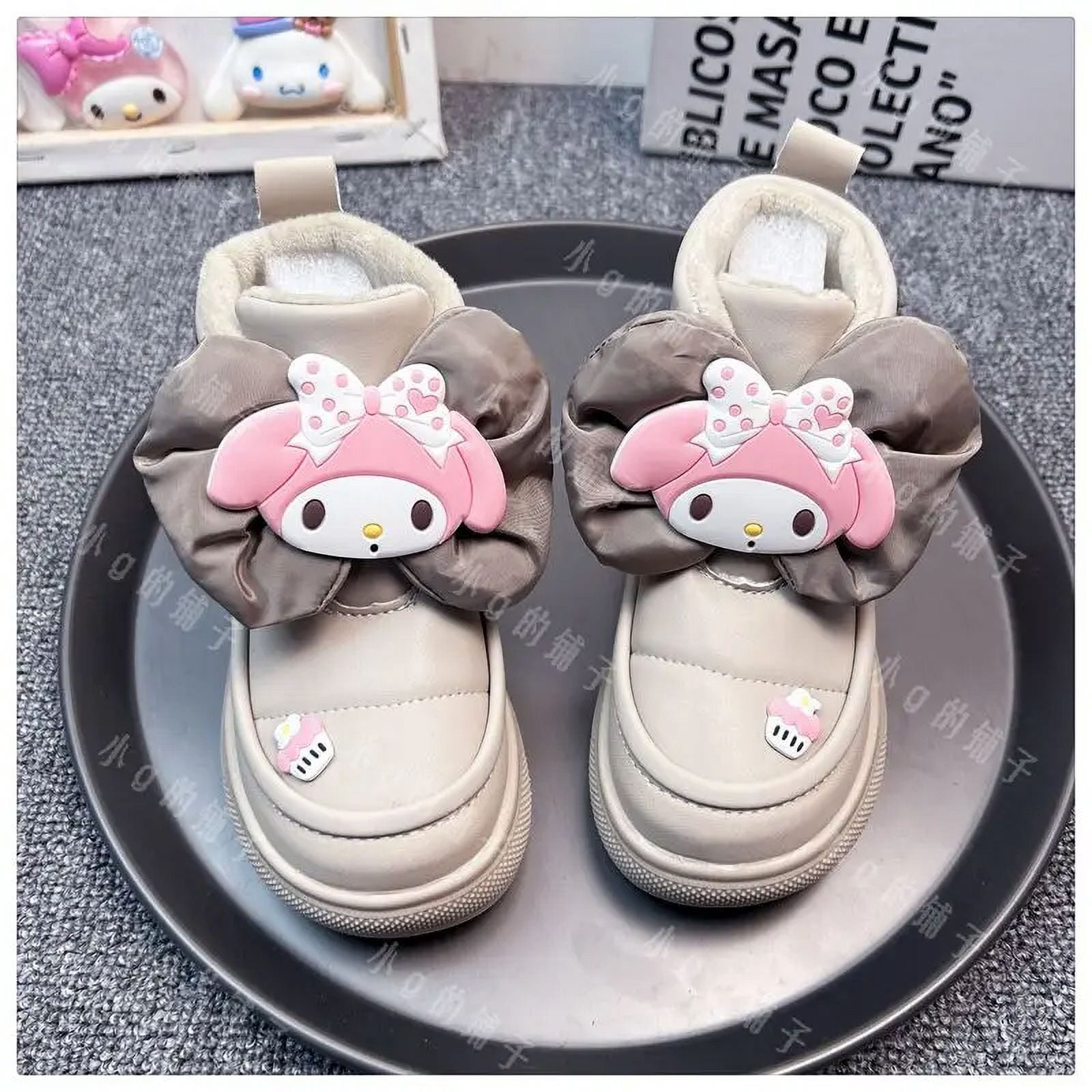 Kuromi Anime Kawaii Sanrio Fashion Soft Boots Cute Cartoon My Melody ...