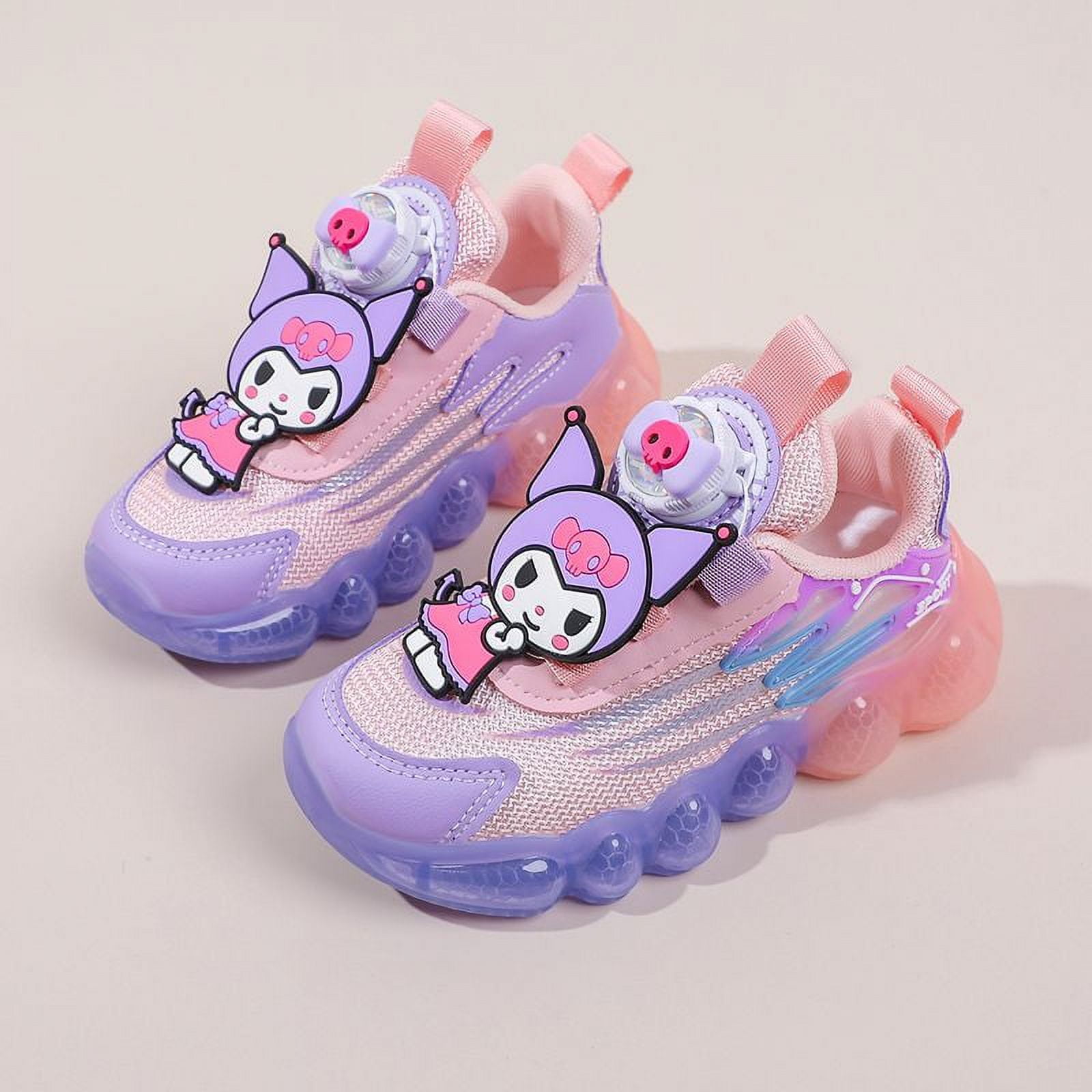 Kuromi Anime Kawaii Sanrio Net Surface Breathable Sneakers Cute Cartoon ...
