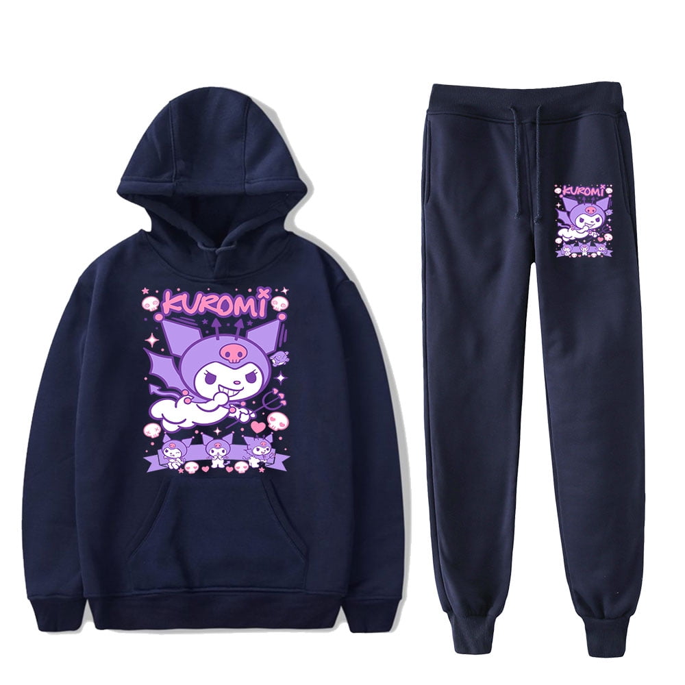 Kuromi Anime Onegai My Melody Hoodies Sweatshirts for Girls Cat Ear ...