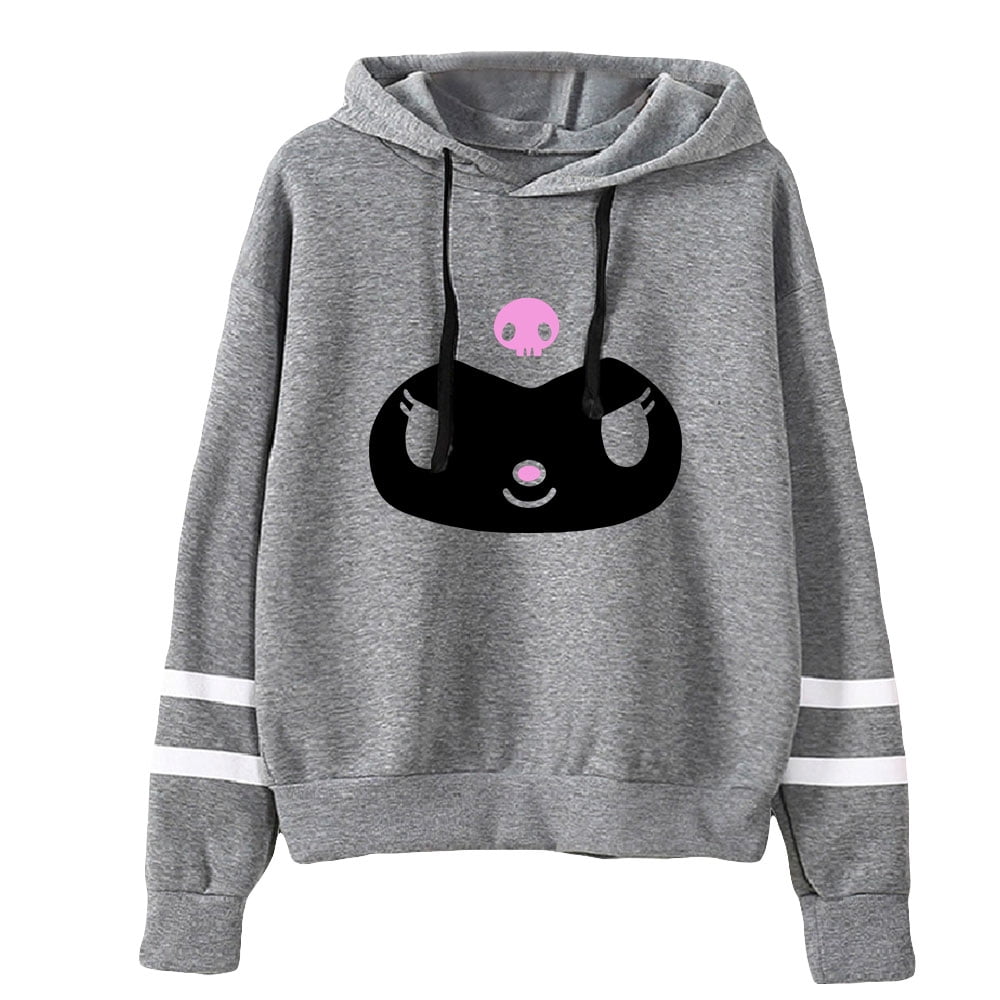 Kuromi Anime Onegai My Melody Merch Hoodies Pocketless Parallel Bars ...