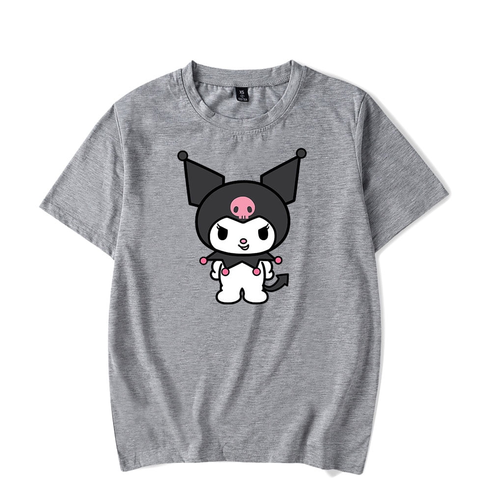 Kuromi Anime Onegai My Melody Merch T-shirt Merch Men Short Sleeve ...