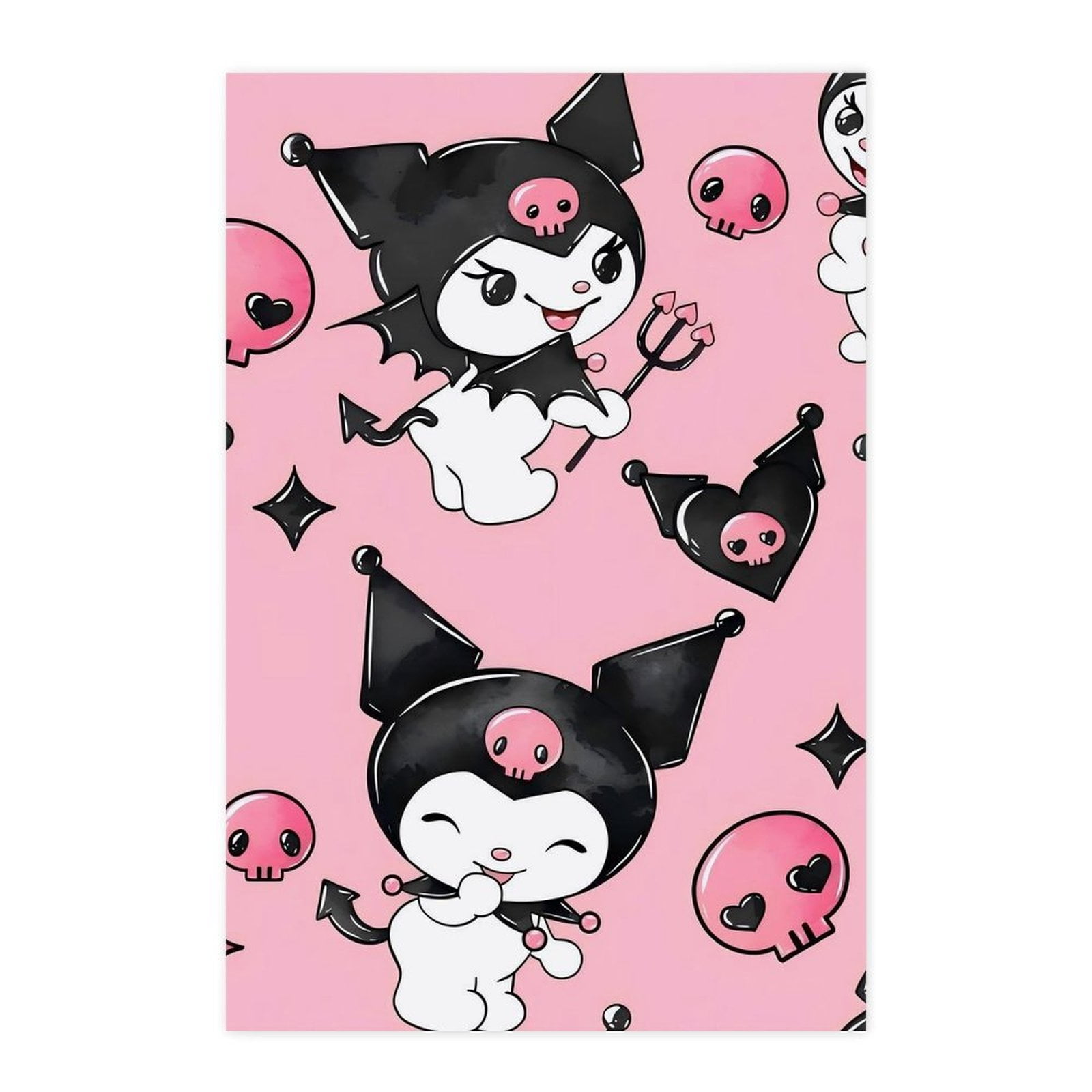 Kuromi Anime stickers posters wall decoration 30*45（cm） - Walmart.com
