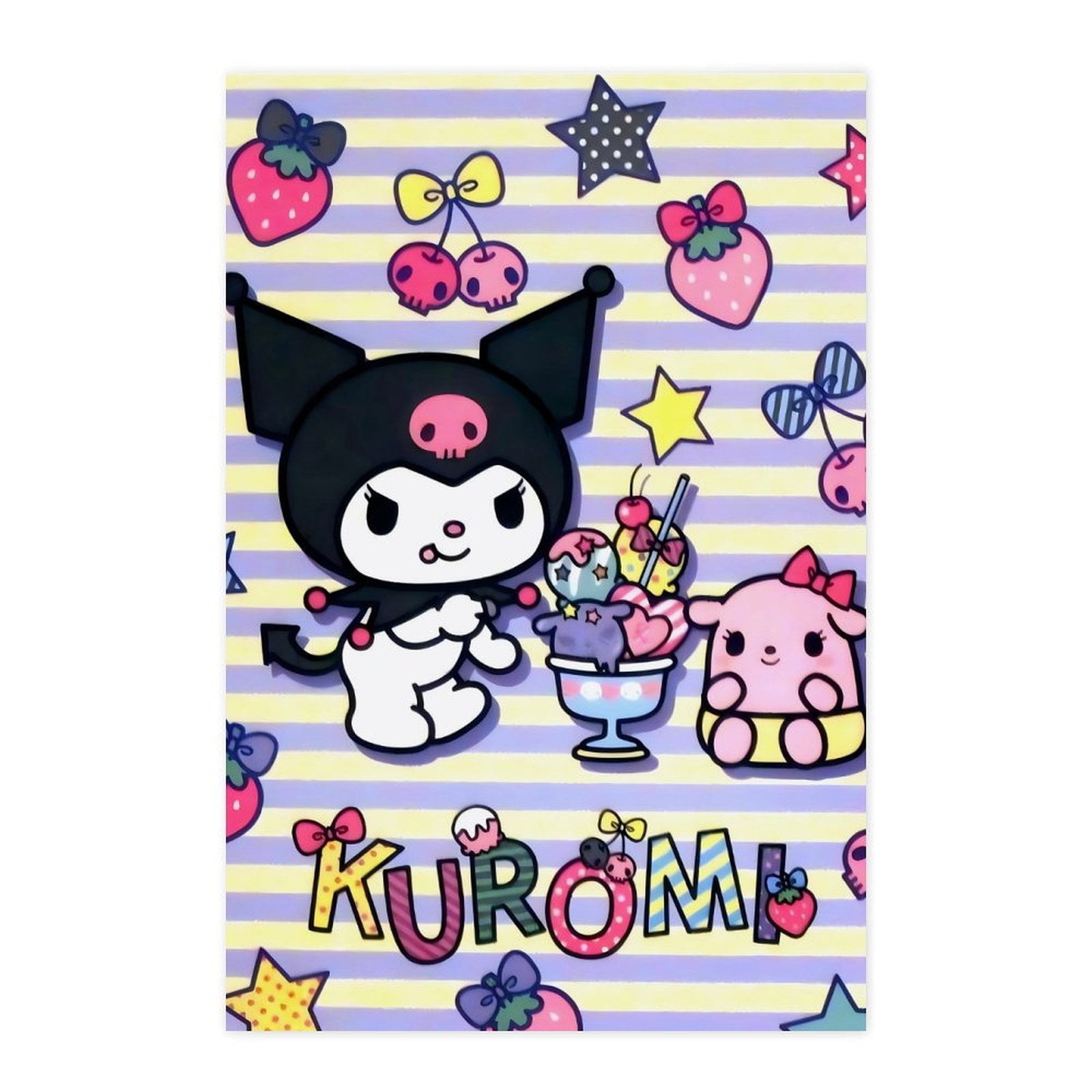 Kuromi Anime stickers posters wall decoration 30*45（cm） - Walmart.com