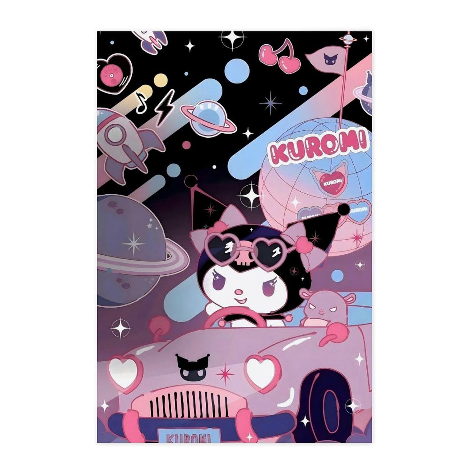 Kuromi Anime stickers posters wall decoration 30*45（cm） - Walmart.com