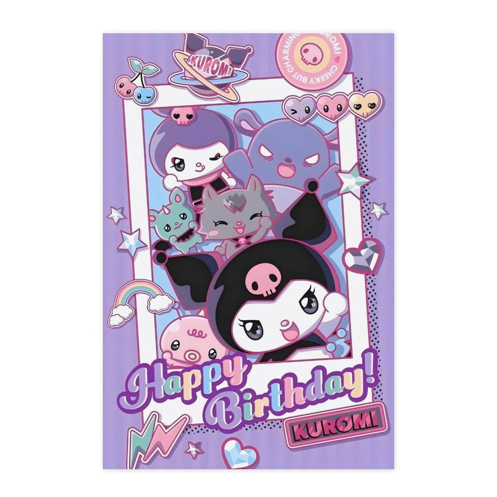 Kuromi Anime stickers posters wall decoration 30*45（cm） - Walmart.com