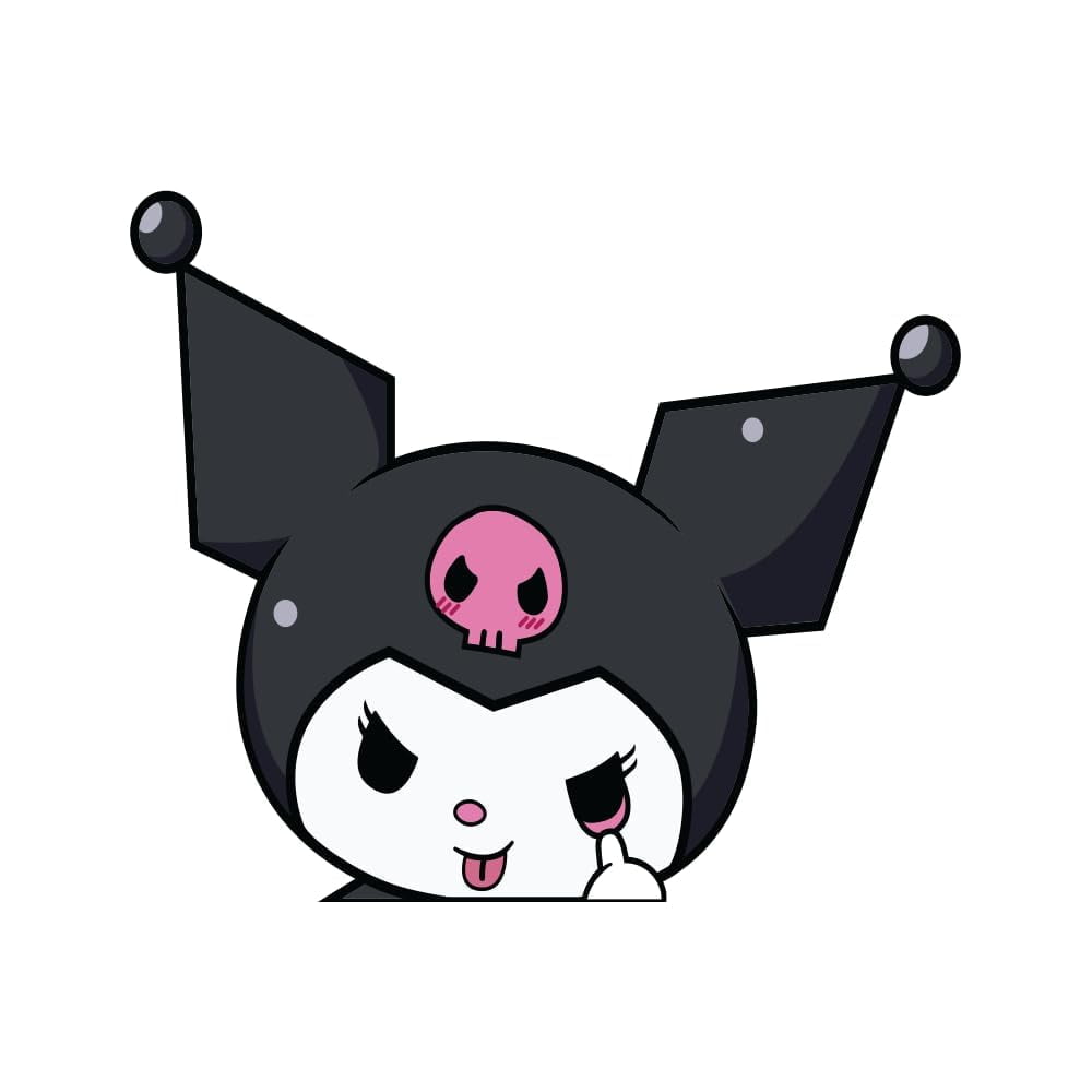 Kuromi Attitude Waterproof Vinyl Sticker, Cute Rebel Decal for Girls ...