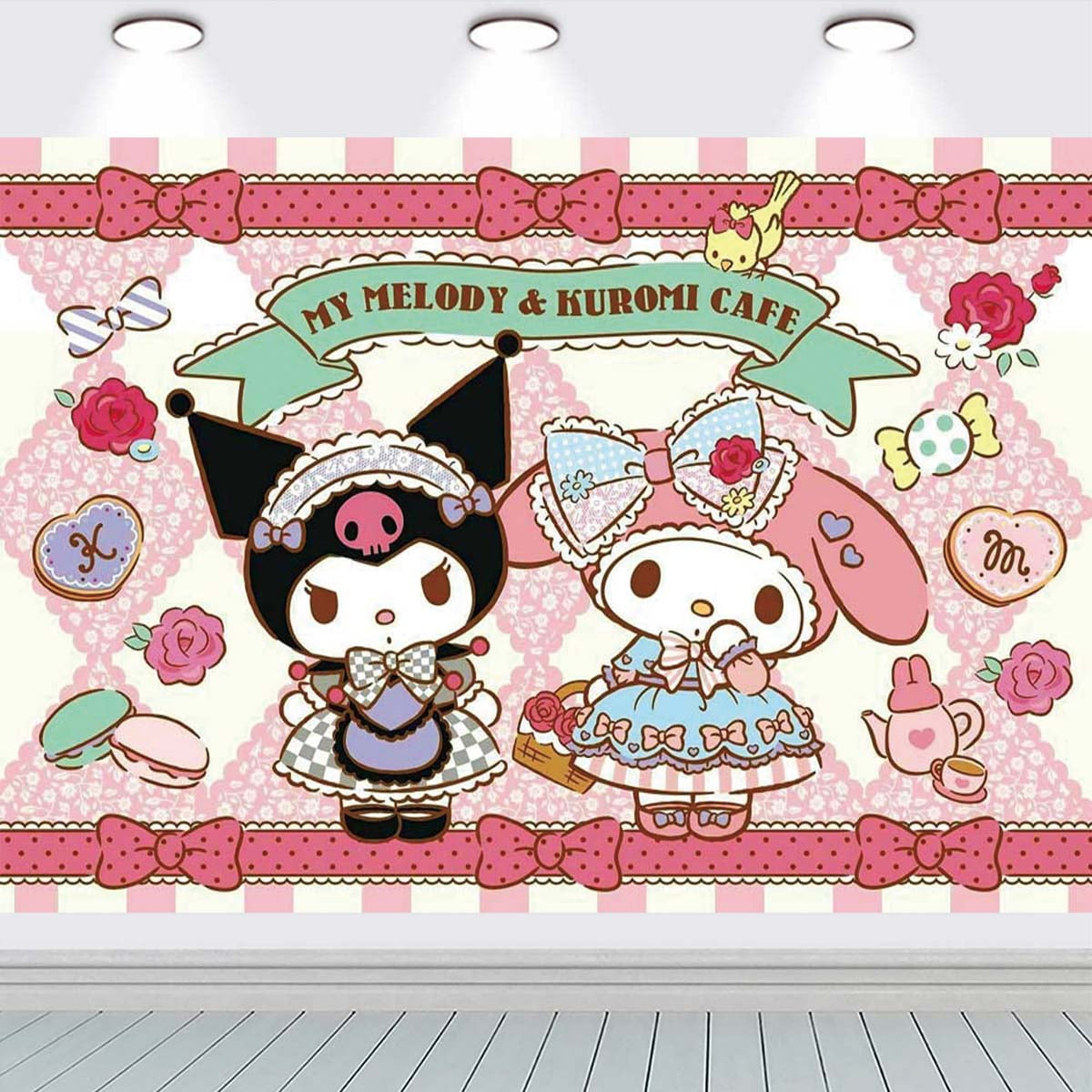 Kuromi Backdrop Banner Party Supplies Poster Movie Theme Background for ...