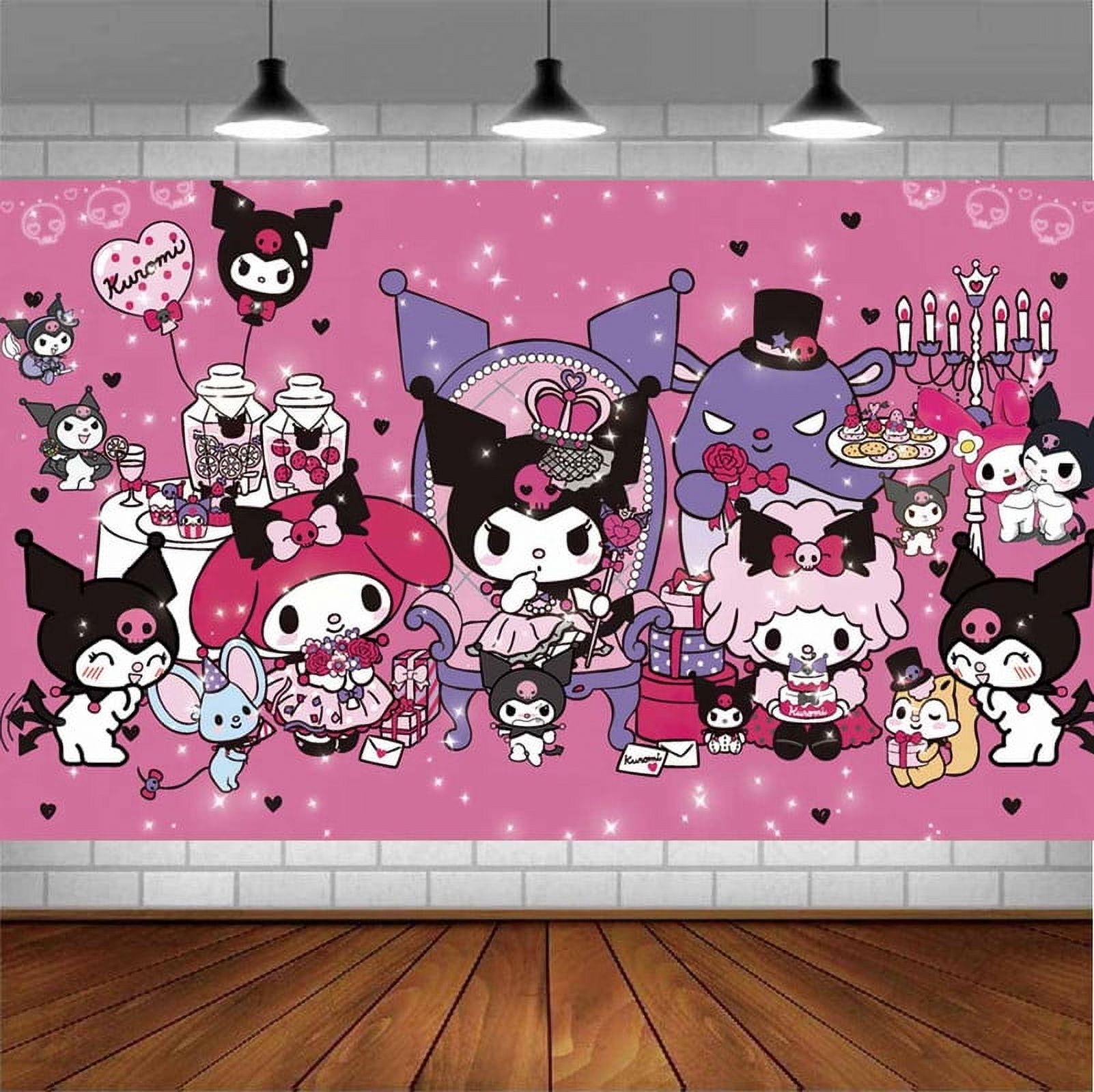 Kuromi Backdrop Taspestry Wall Decor Banner Party Supplies Post ...
