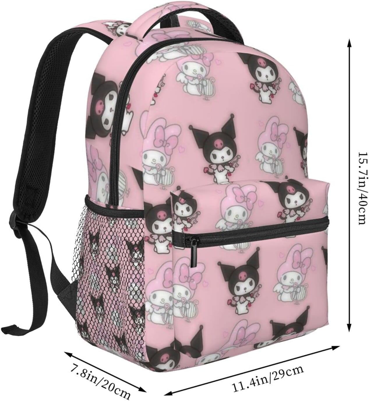 Kuromi Backpack And My Bunny Melody Backpack Kawaii Anime Backpack ...