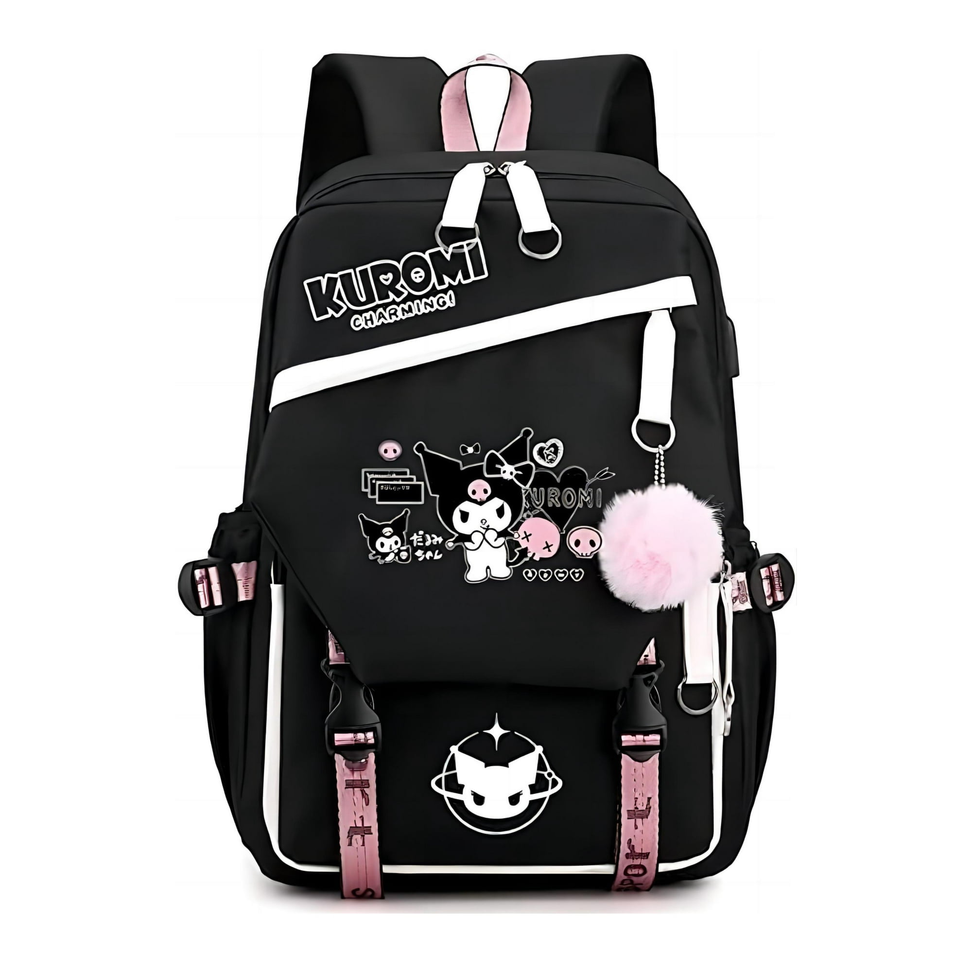 Kuromi Backpack, Anime Design, Spacious and Durable, Unisex, School ...