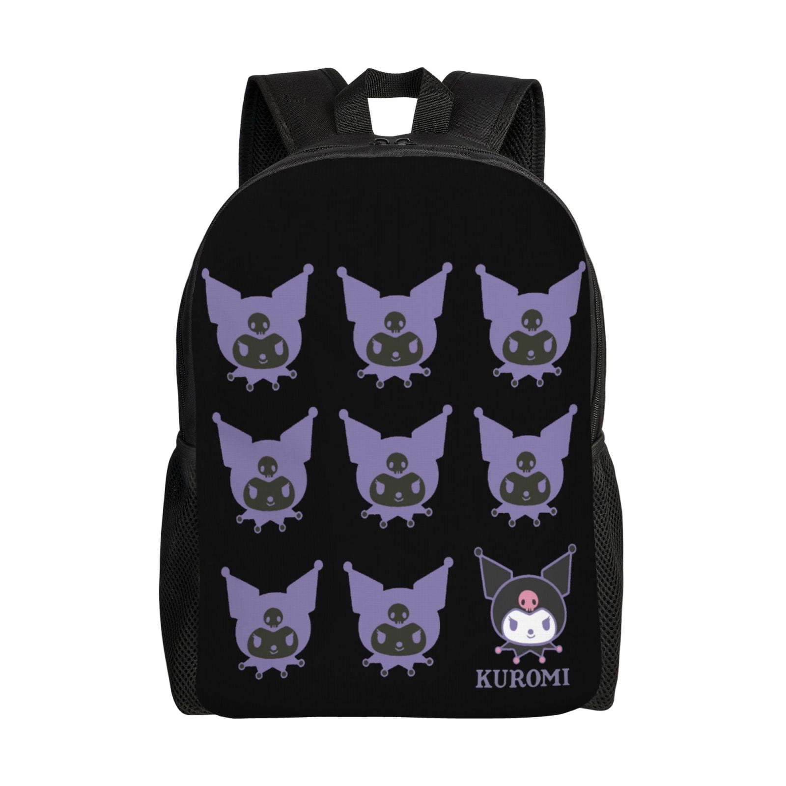 Kuromi Backpack Casual Daypack Large Capacity Travel Work School Back ...