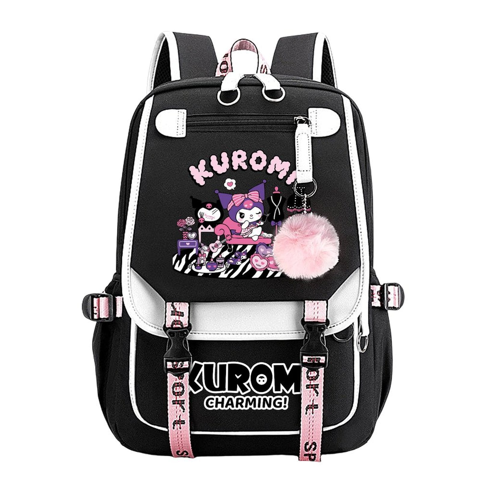 Kuromi Backpack Cute Anime Laptop Travel Backpack Cute Cartoon Dayback ...