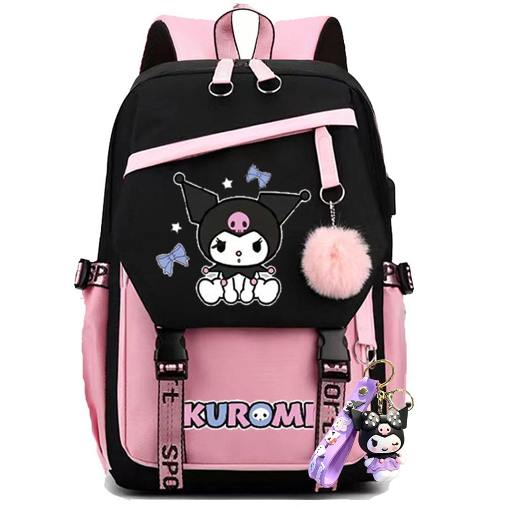 Kuromi Backpack Cute Laptop Shoulders Travel Backpacks Anime Cartoon ...