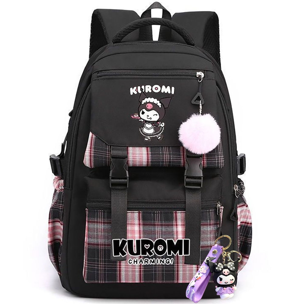 Kuromi Backpack Cute Travel Laptop Backpack Lightweight Anime Cartoon ...