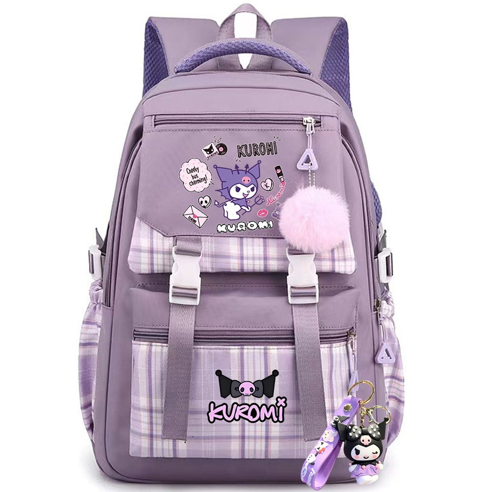 Kuromi Backpack Cute Travel Laptop Backpack Lightweight Anime Cartoon ...