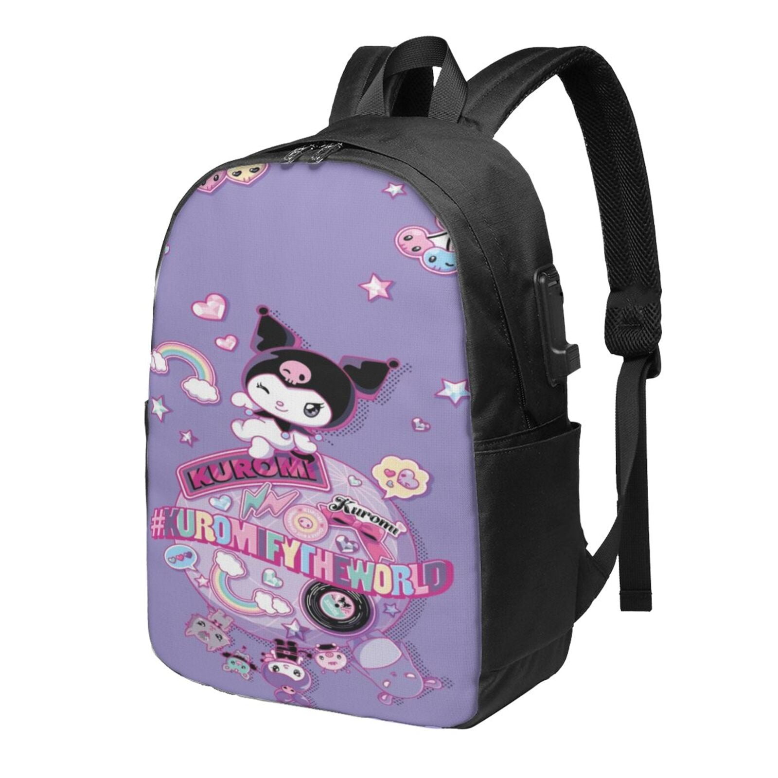 Kuromi Backpack Fashion Travel Backpack Laptop Backpack 17 Inch ...