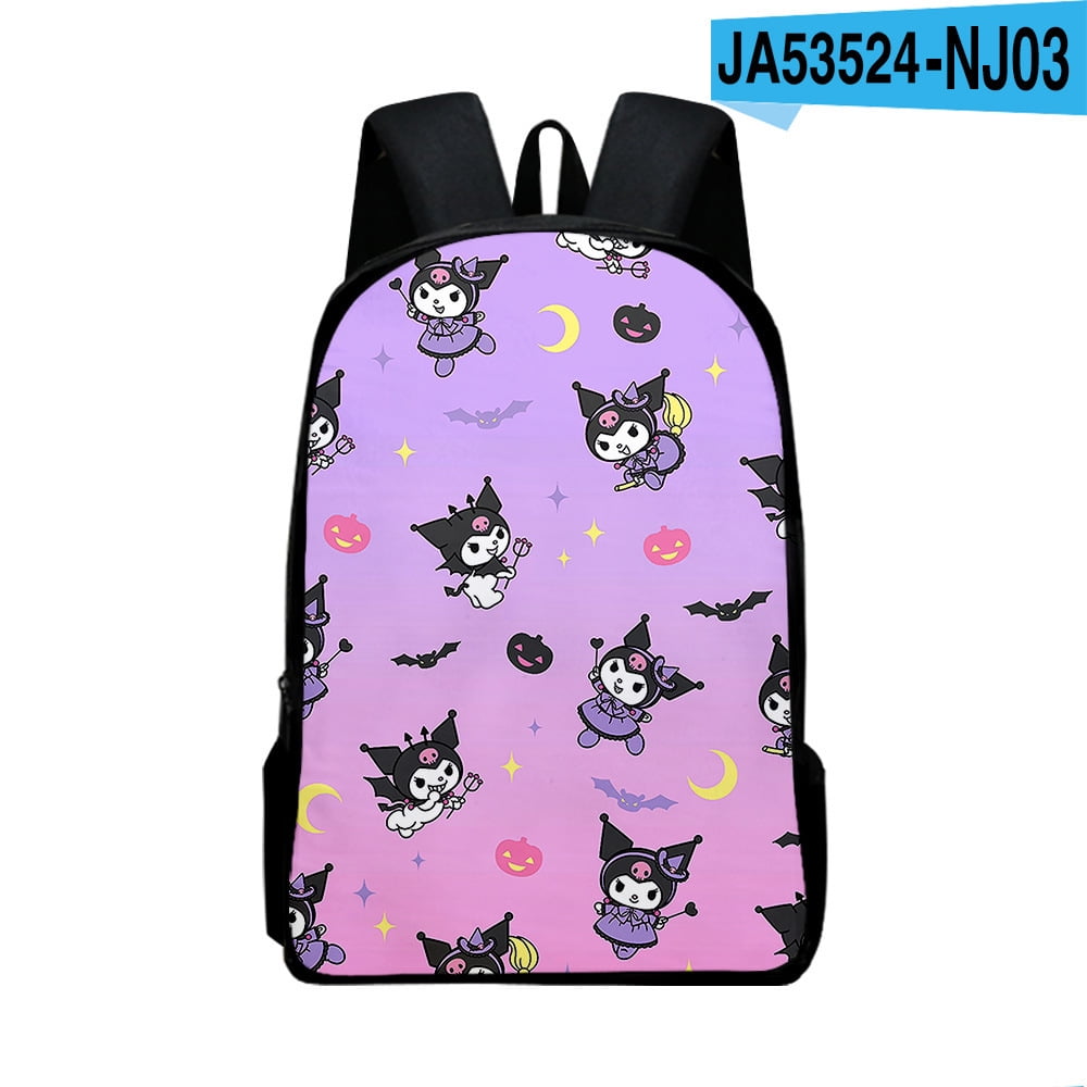 Kuromi Backpack| Gamer Black Rucksack | Green Creeper Zombie Skeleton ...