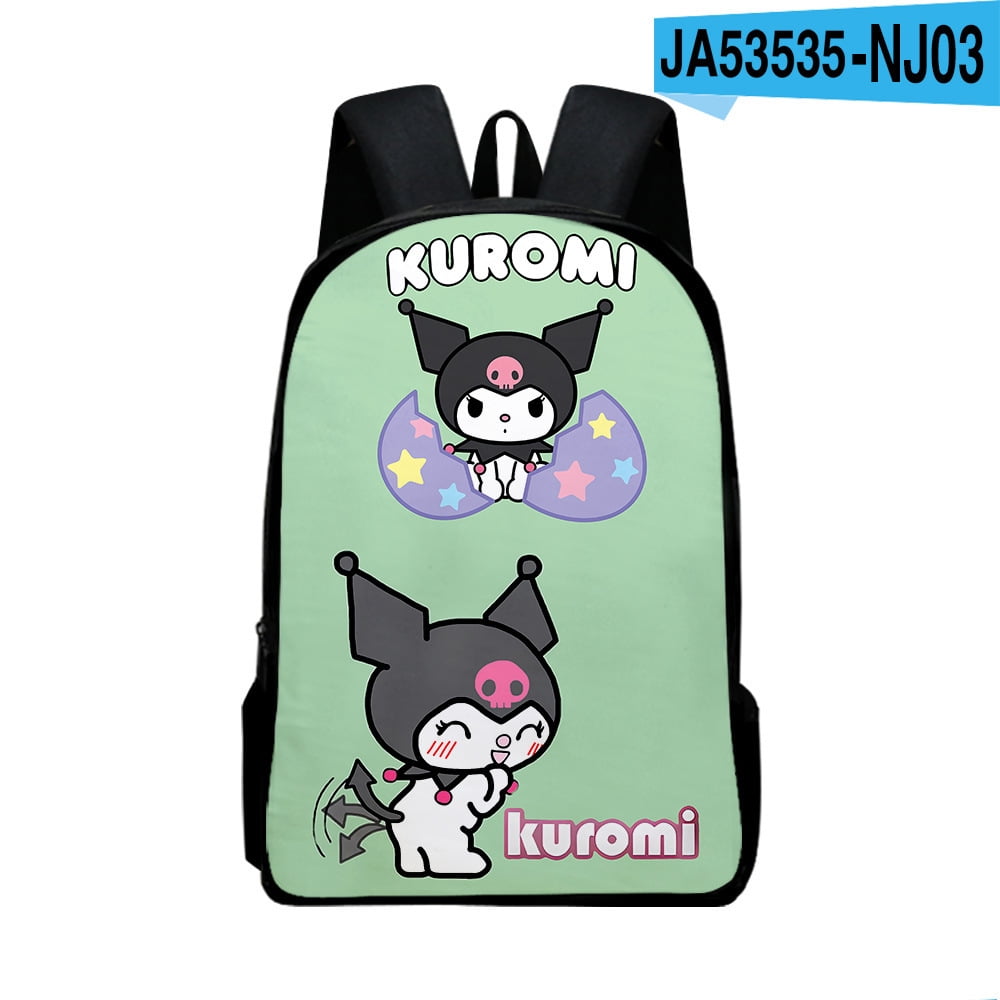 Kuromi Backpack| Gamer Black Rucksack | Green Creeper Zombie Skeleton Enderman & Cave Spider ...