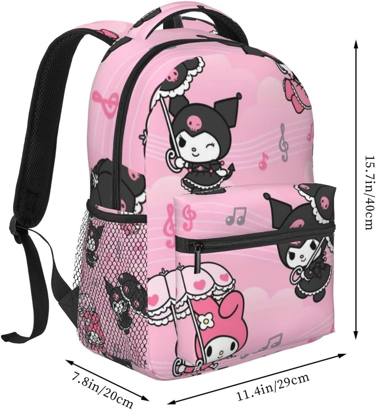 Kuromi Backpack Kawaii Backpacks For Women Anime Backpacks And My Bunny ...