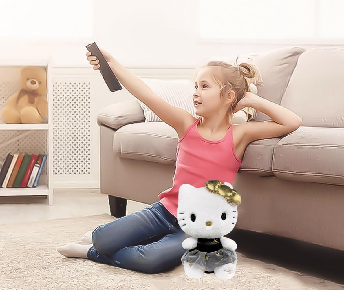 Kuromi Black Gold Series Plush Toys Katie Cat Cartoon Doll Wedding Doll ...