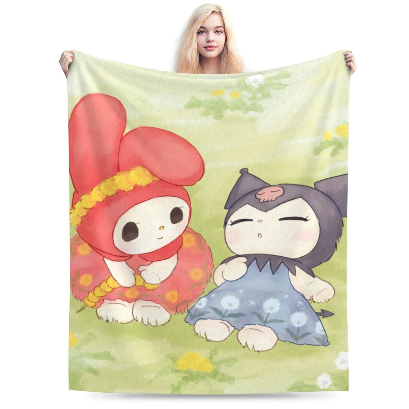 Kuromi Blanket, Anime Throw Blanket For Couch Sofa Bed, Soft Cozy ...