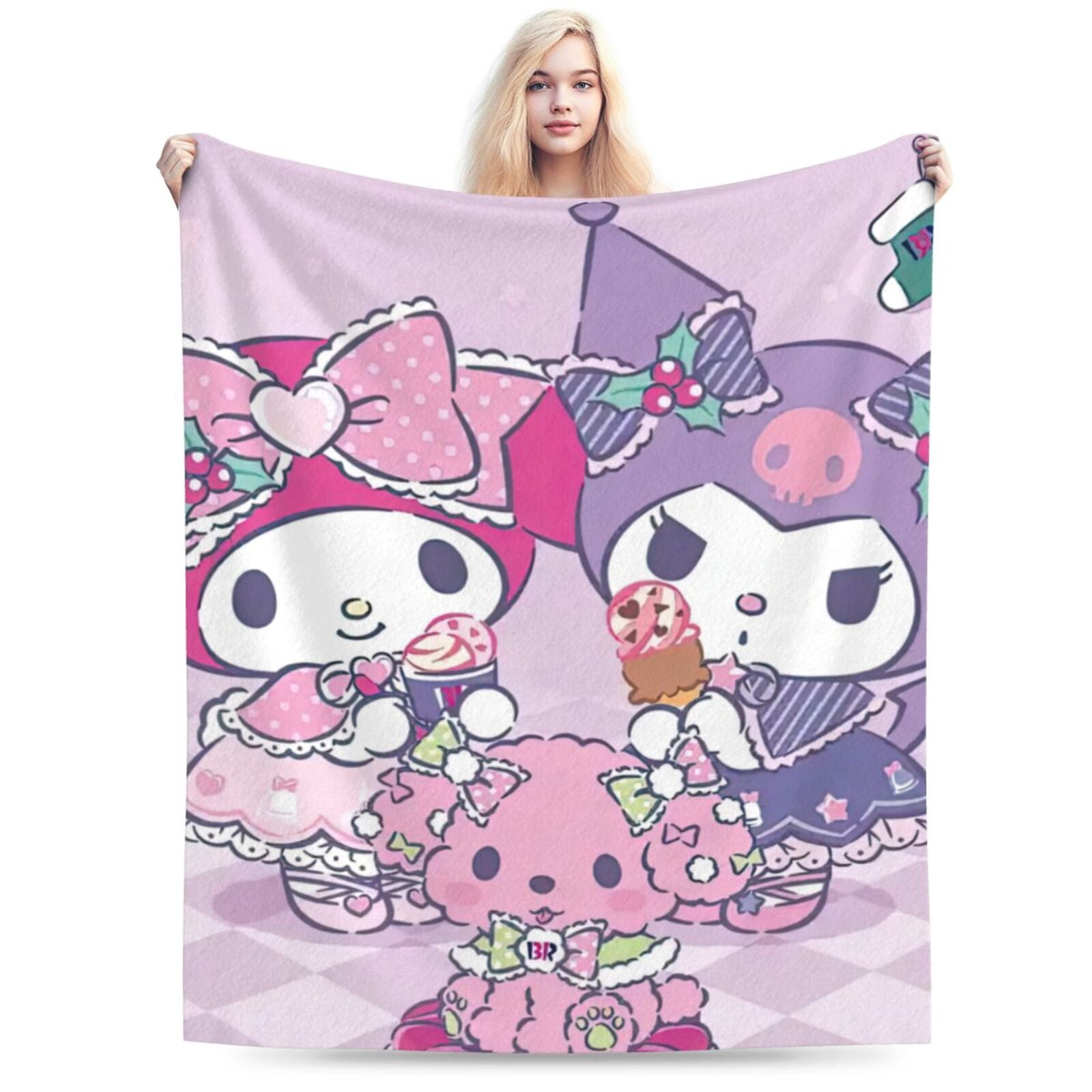 Kuromi Blanket, Anime Throw Blanket For Couch Sofa Bed, Soft Cozy ...