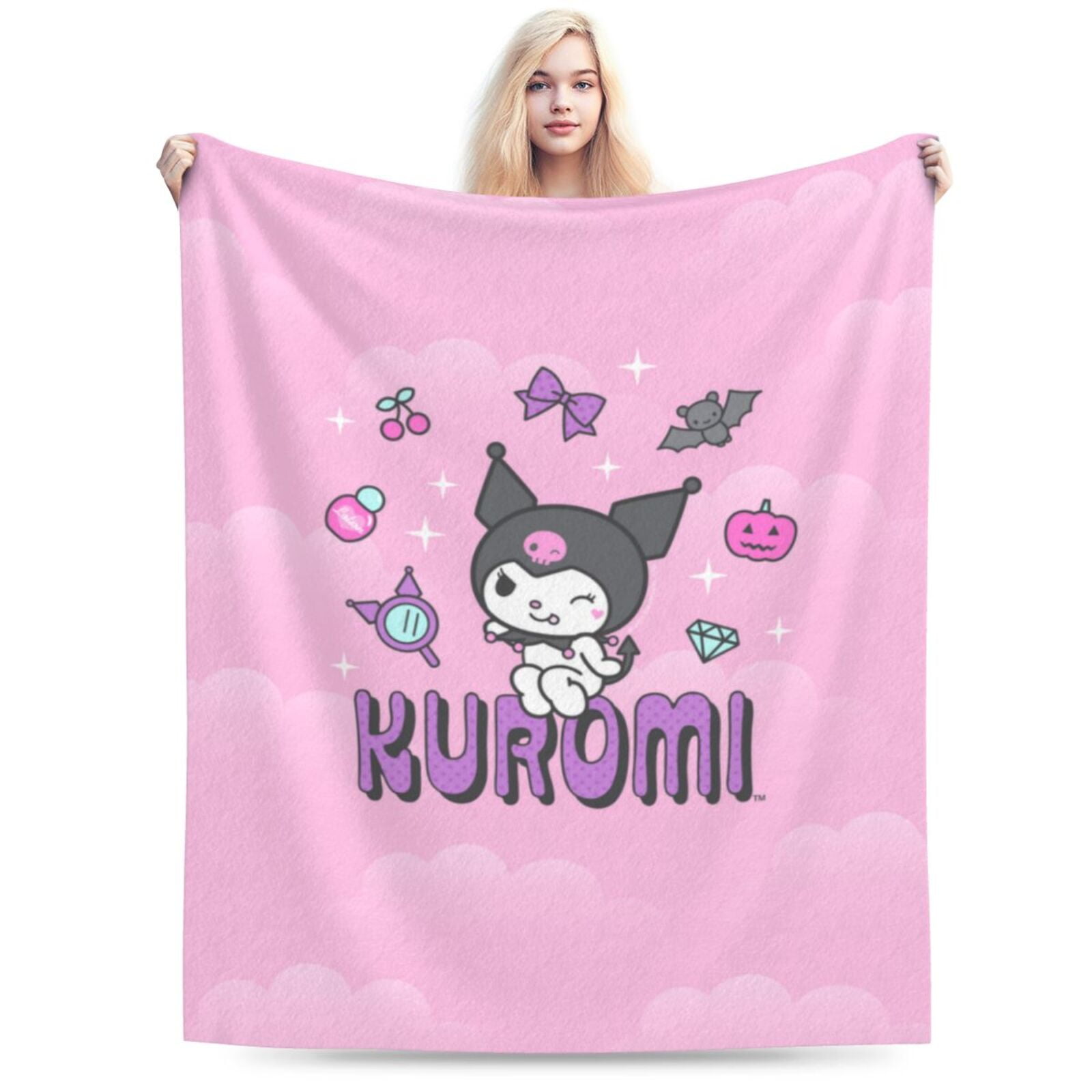 Kuromi Blanket, Anime Throw Blanket For Couch Sofa Bed, Soft Cozy ...