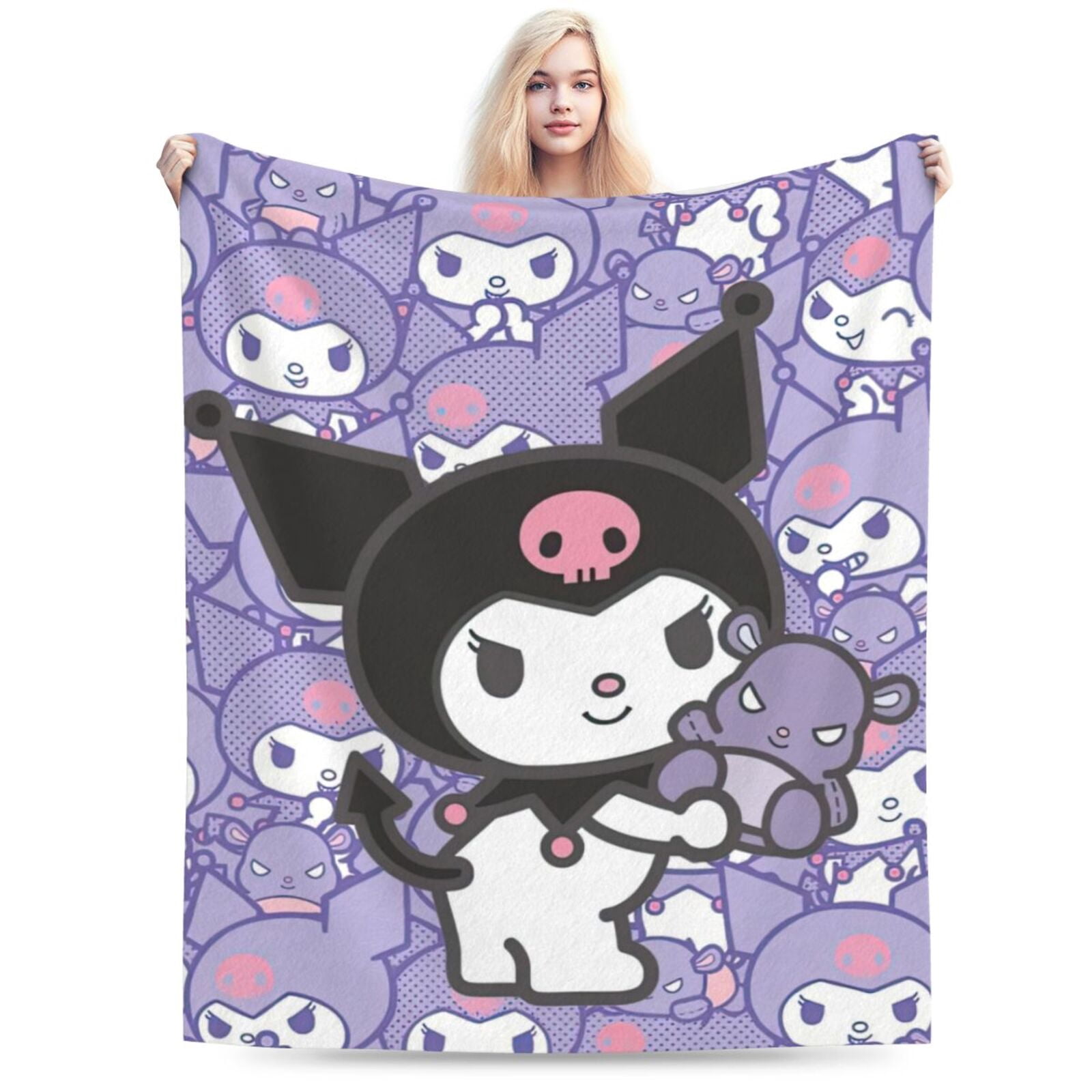 Kuromi Blanket, Anime Throw Blanket For Couch Sofa Bed, Soft Cozy ...