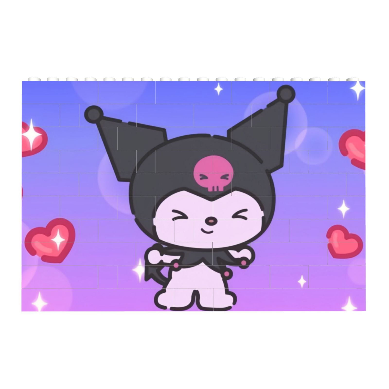 Kuromi Building Brick Block Puzzle Rectangle Shaped ，Jigsaw Puzzle For ...