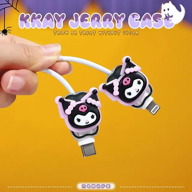 Kuromi Cable Protectors Set for iPhone 14 13 12 11 Pro ipad Cartoon ...