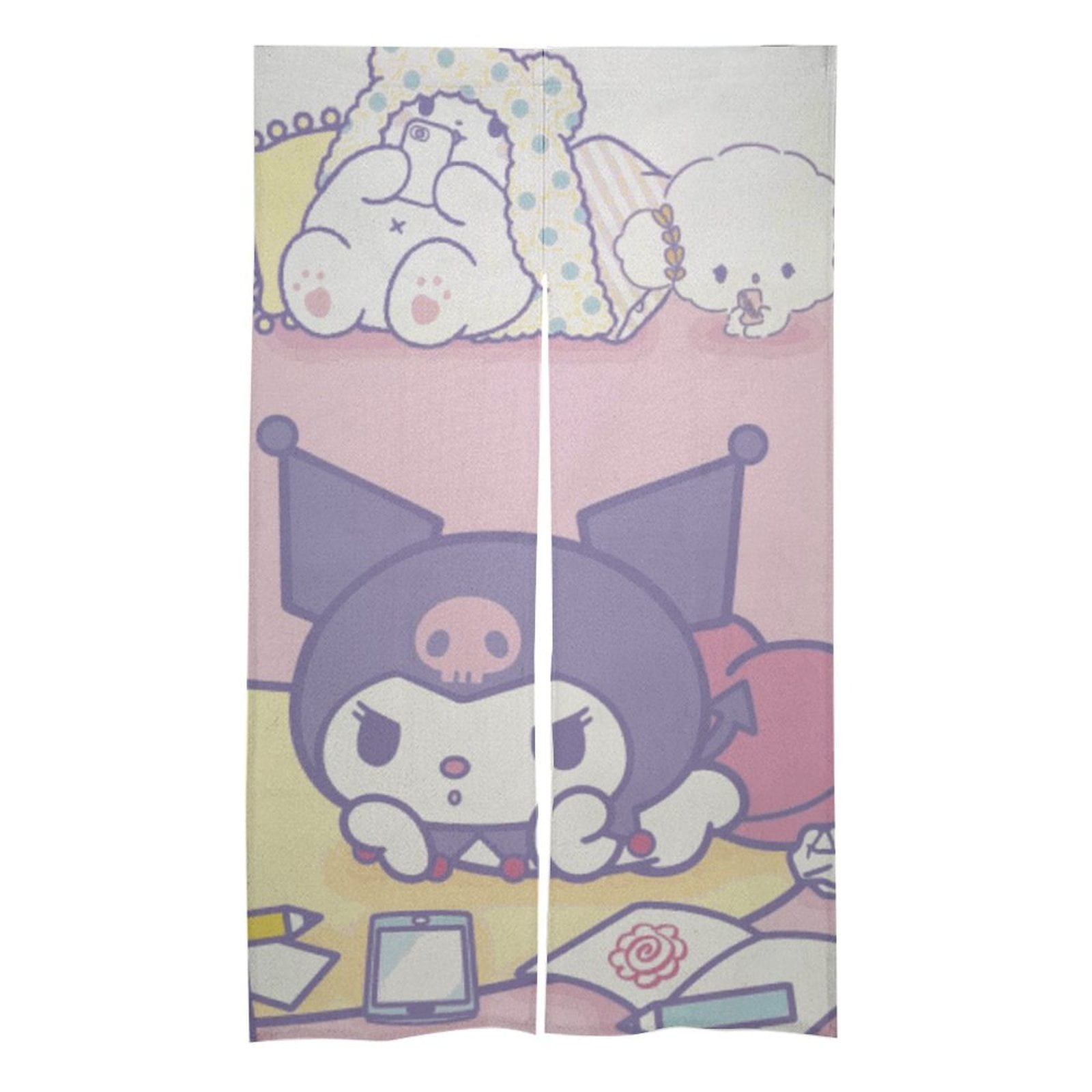 Kuromi Cartoon Anime Curtains for Doorways And Closets, Thermal ...