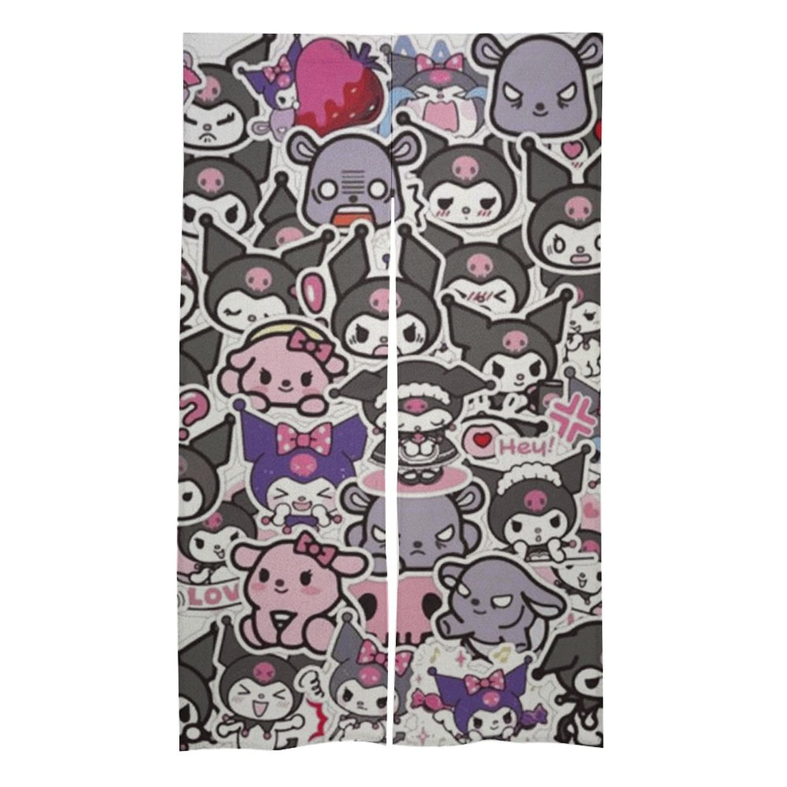 Kuromi Cartoon Anime Curtains for Doorways And Closets, Thermal ...