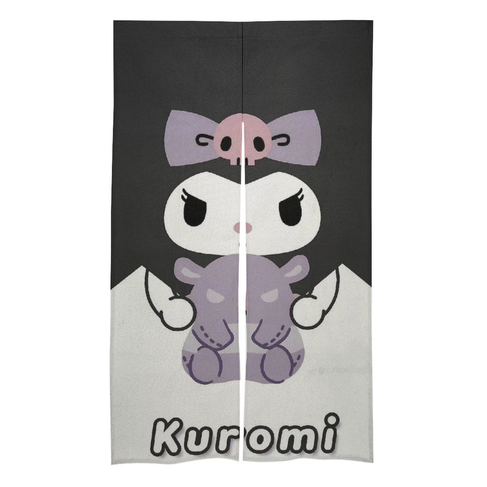 Kuromi Cartoon Anime Door Drape Door Curtain For Doorway Privacy Room ...