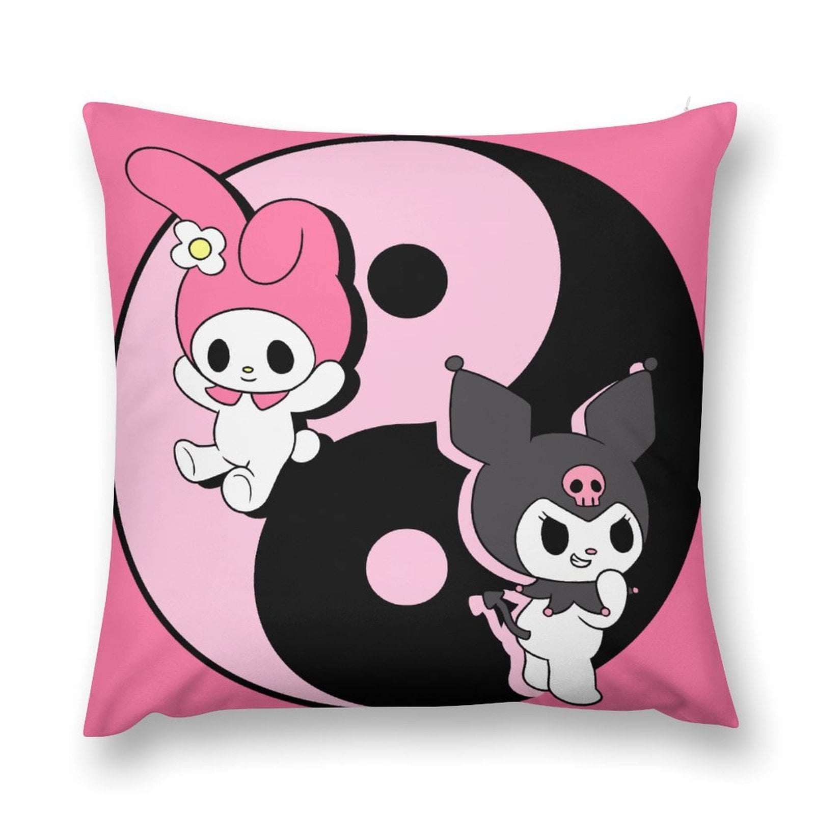 Kuromi Cartoon Anime Soft Hug Pillowcase Reversible 2 PCS 18 "x18 ...