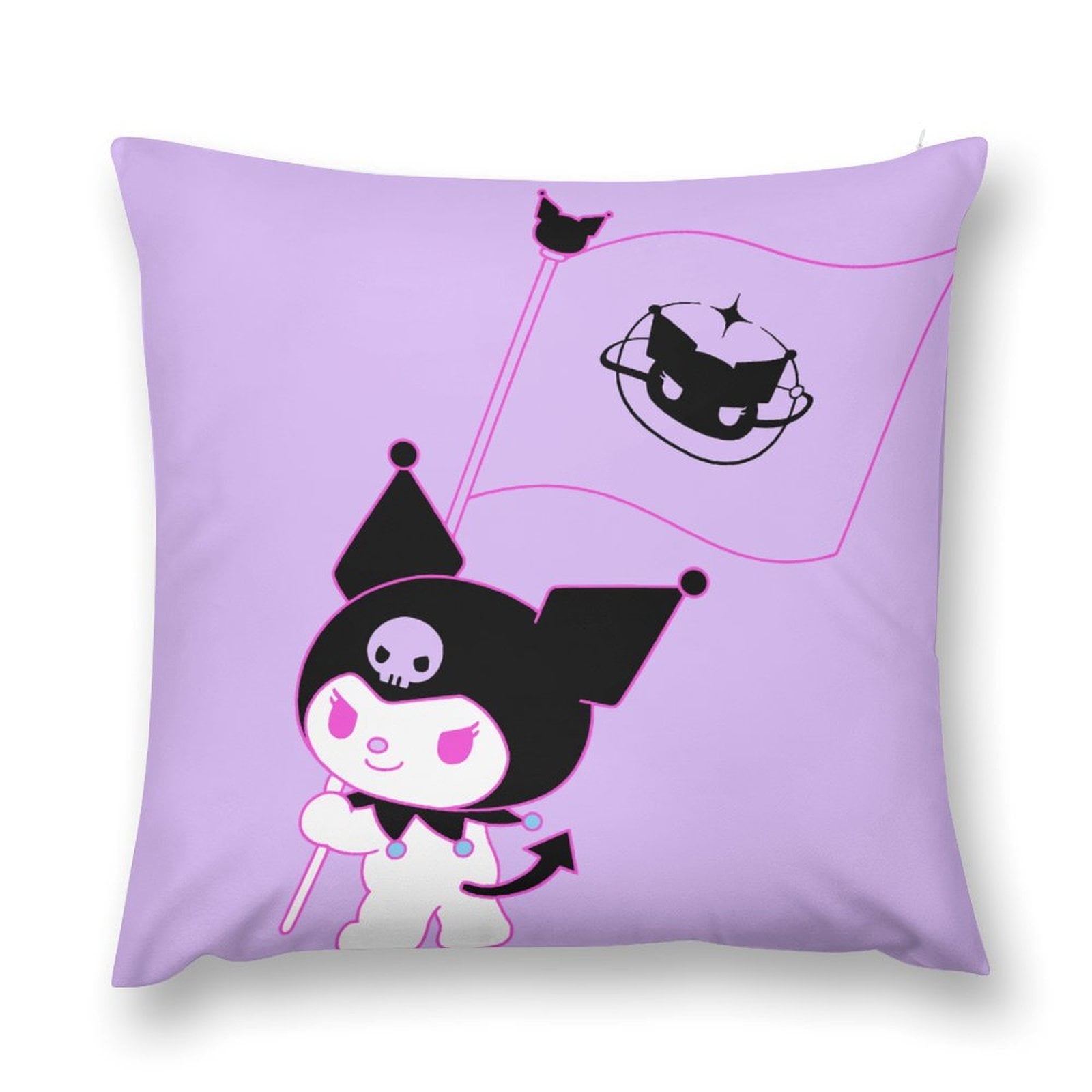 Kuromi Cartoon Anime Soft Hug Pillowcase Reversible 2 PCS 18 "x18 ...