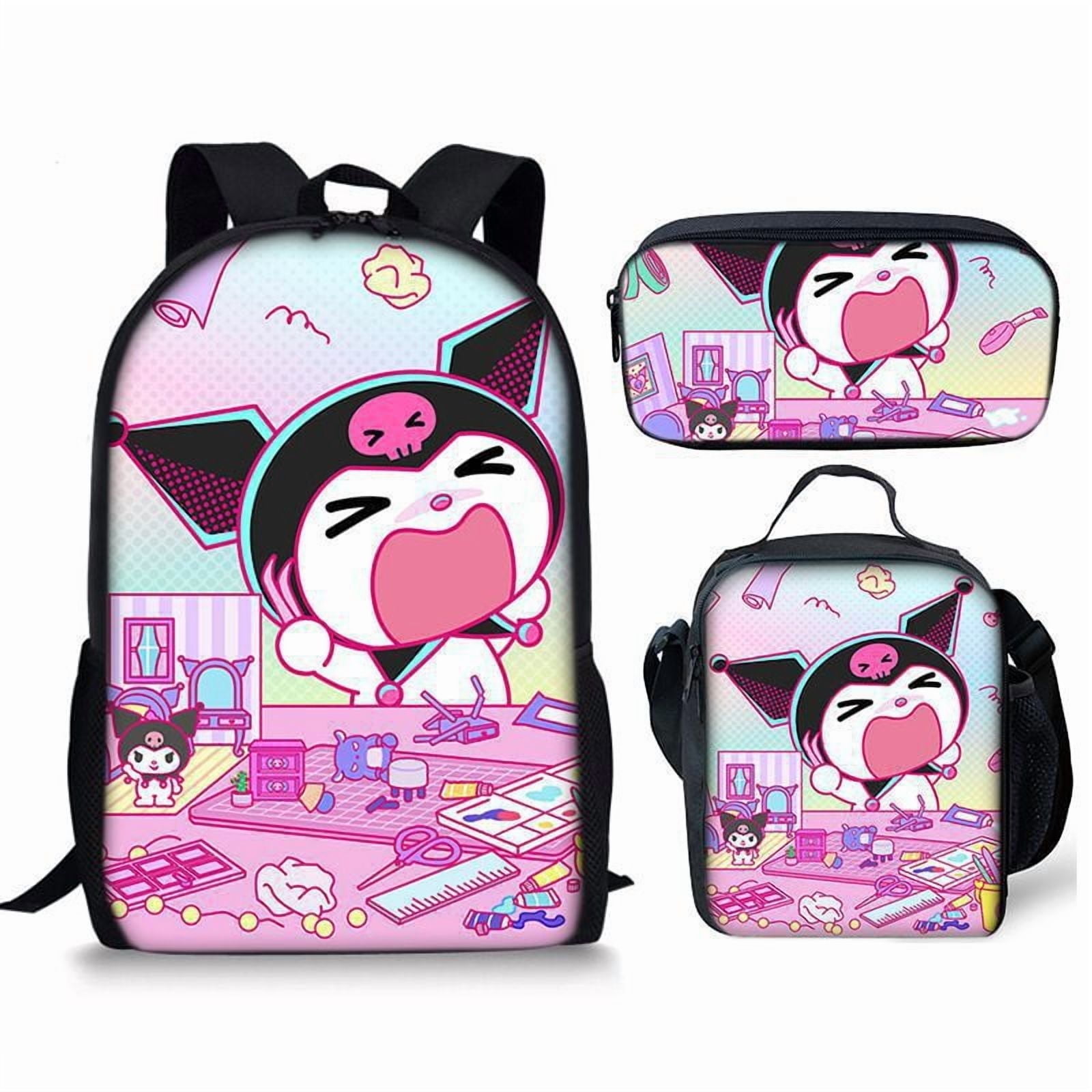 Kuromi Cartoon Backpacks Anime Bag Laptop Backpack for Mens/Womens ...