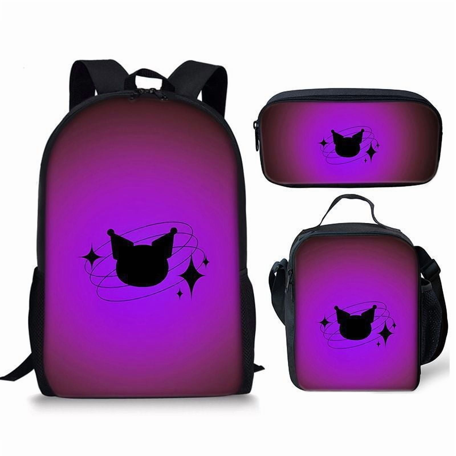Kuromi Cartoon Backpacks Anime Bag Laptop Backpack for Mens/Womens ...