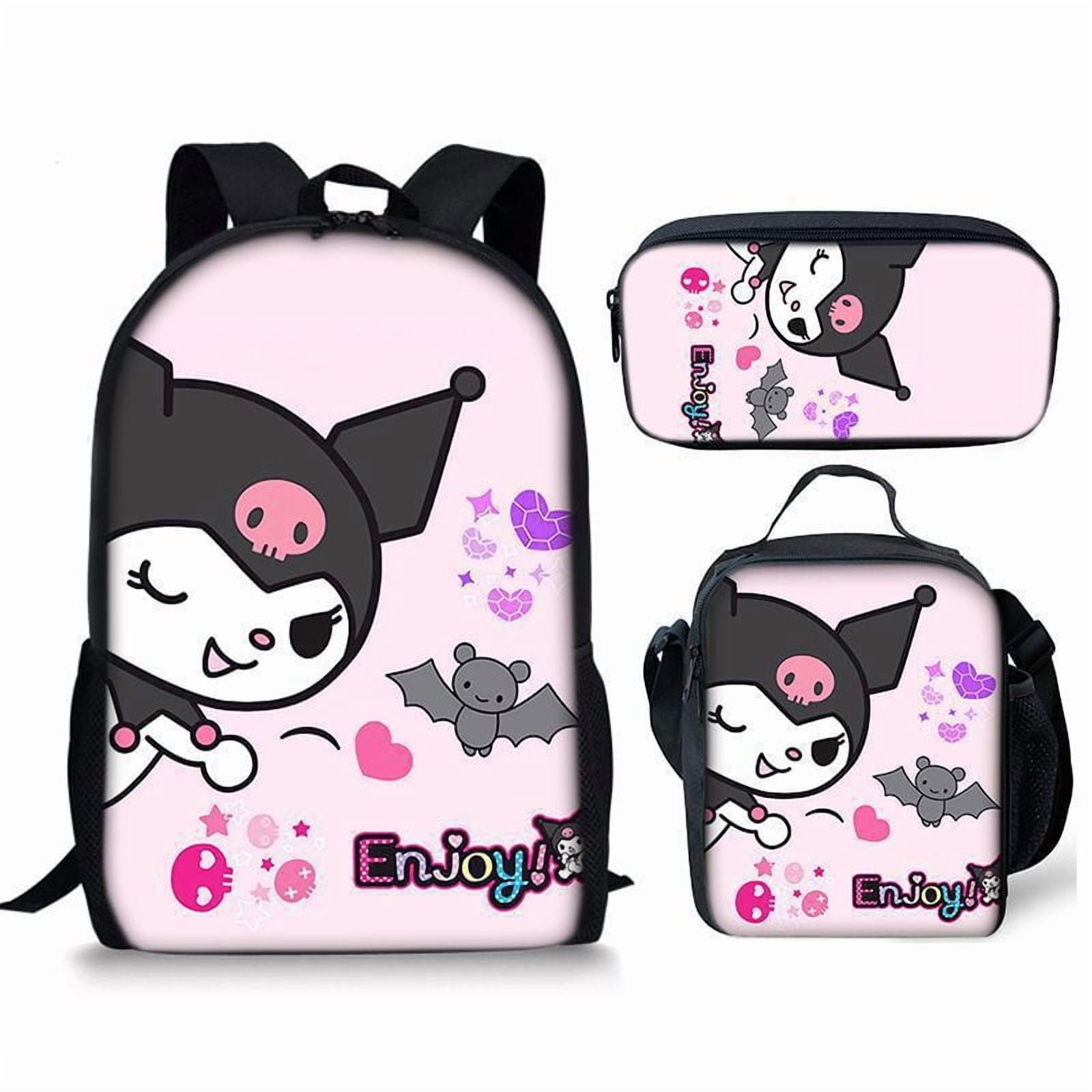 Kuromi Cartoon Backpacks Anime Bag Laptop Backpack for Mens/Womens ...
