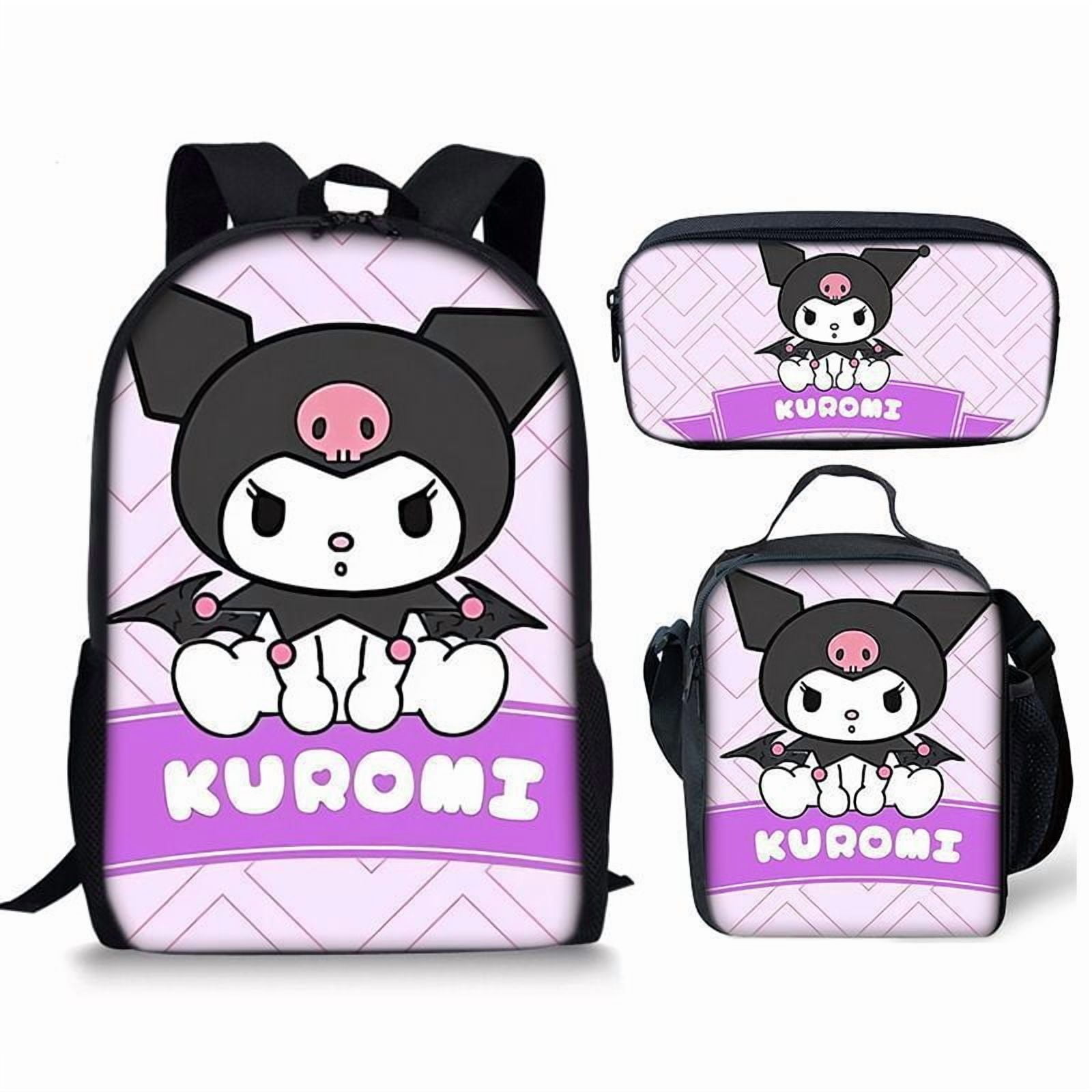 Kuromi Cartoon Backpacks Anime Bag Laptop Backpack for Mens/Womens ...