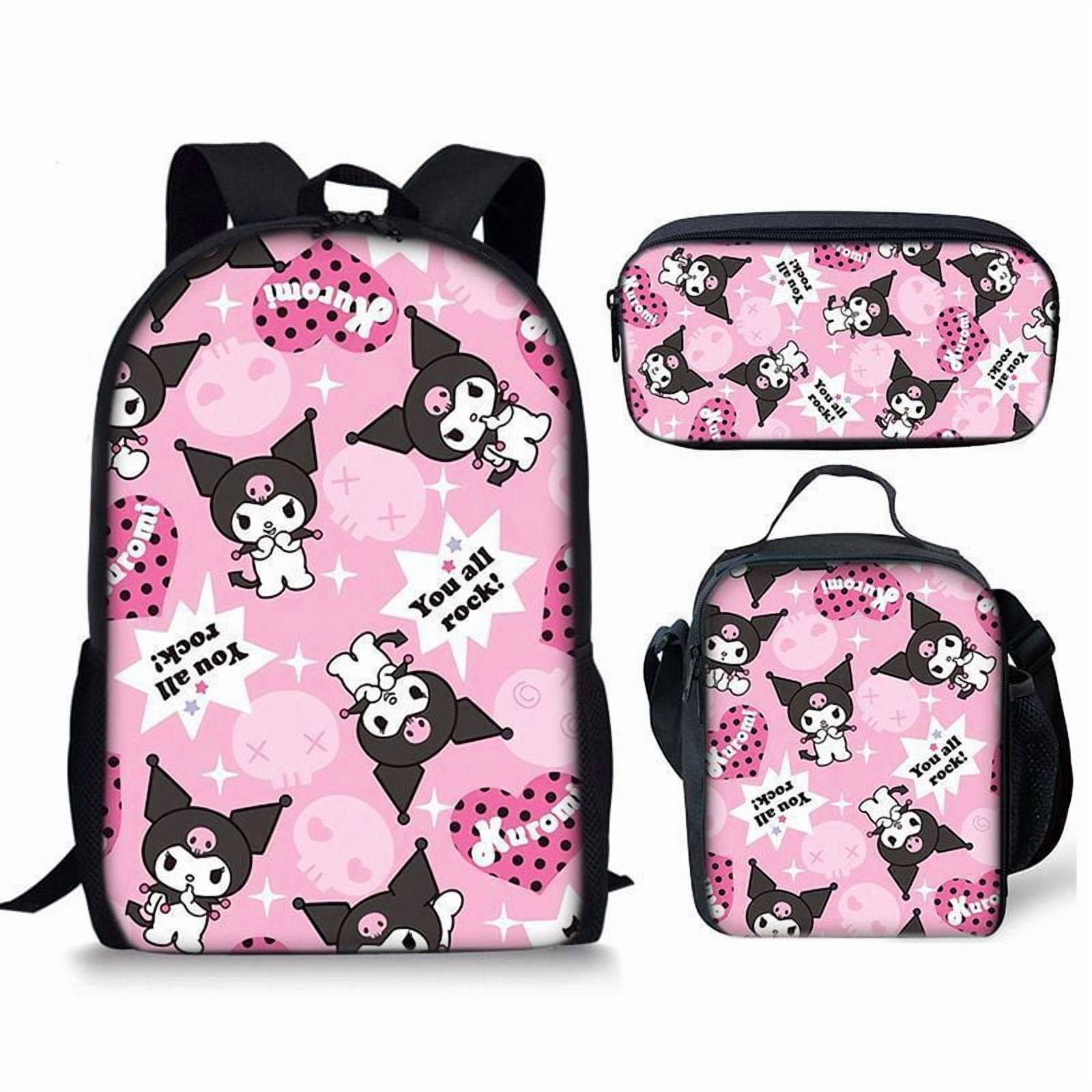 Kuromi Cartoon Backpacks Anime Bag Laptop Backpack for Mens/Womens ...
